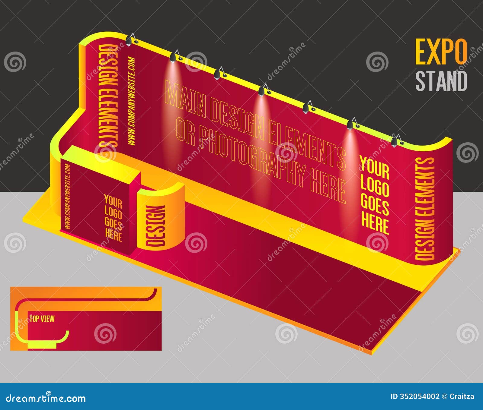 Rectangular Yellow Banner Frames, Borders, Painted On Transparent ...