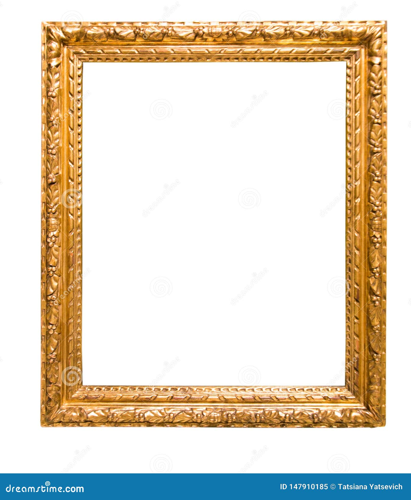 Rectangularframe for Photo on Isolated Background Stock Image - Image ...
