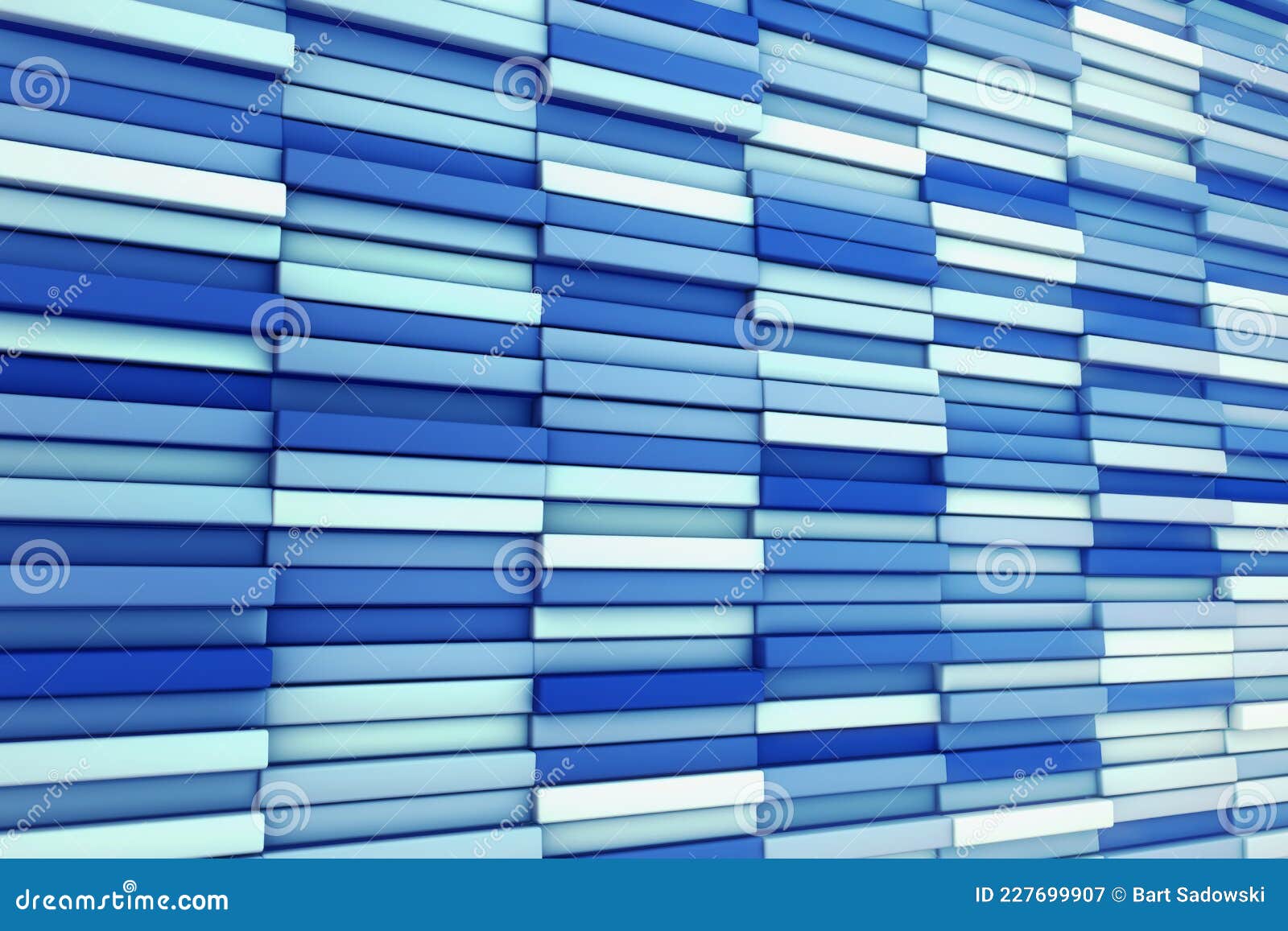 Wall of Rectangular Blue Tinted Boxes Stock Illustration - Illustration ...