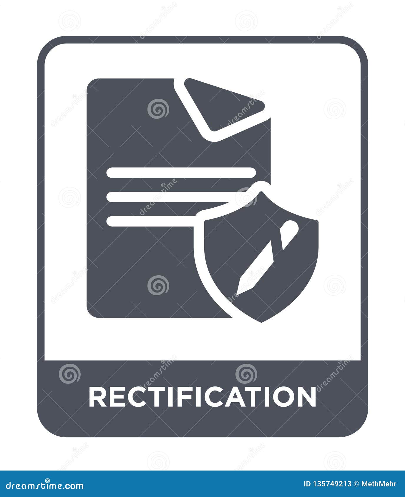Rectification Icon in Trendy Design Style. Rectification Icon Isolated ...