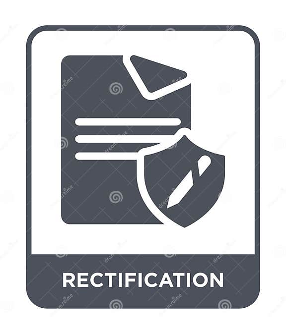 Rectification Icon in Trendy Design Style. Rectification Icon Isolated ...