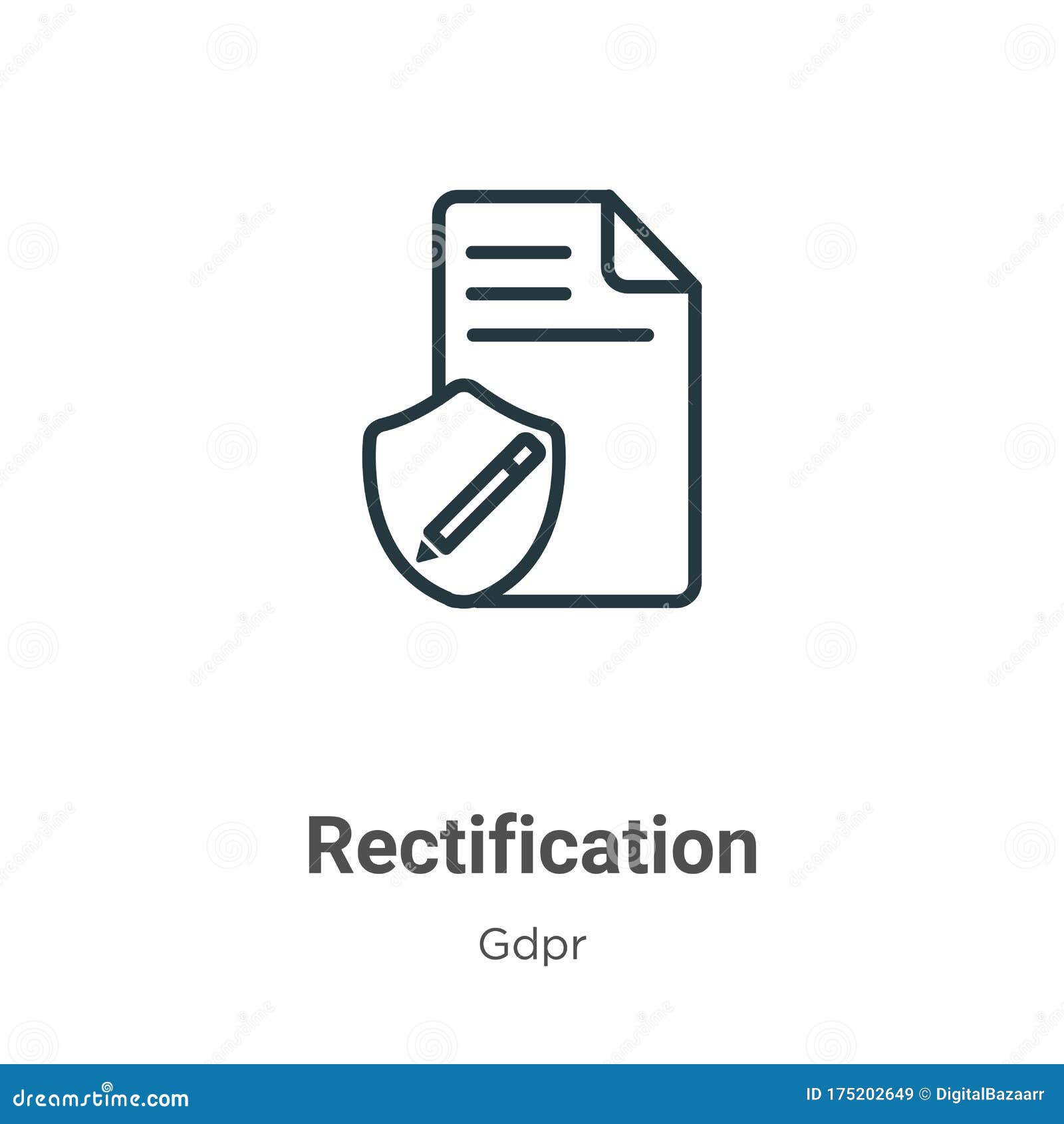 Rectification Outline Vector Icon. Thin Line Black Rectification Icon ...