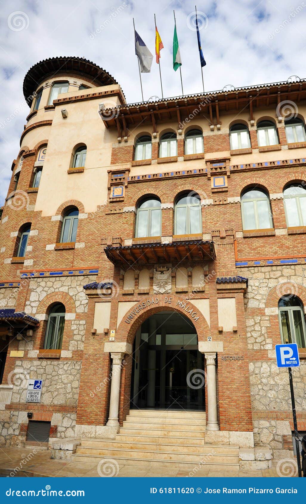 Rectory of the University, Malaga, Andalusia, Spain Editorial Image ...