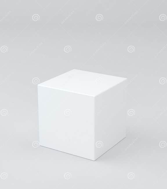 Rectángulo Blanco Zócalo Soporte Representación 3d Stock de ilustración - Ilustración de nadie ...