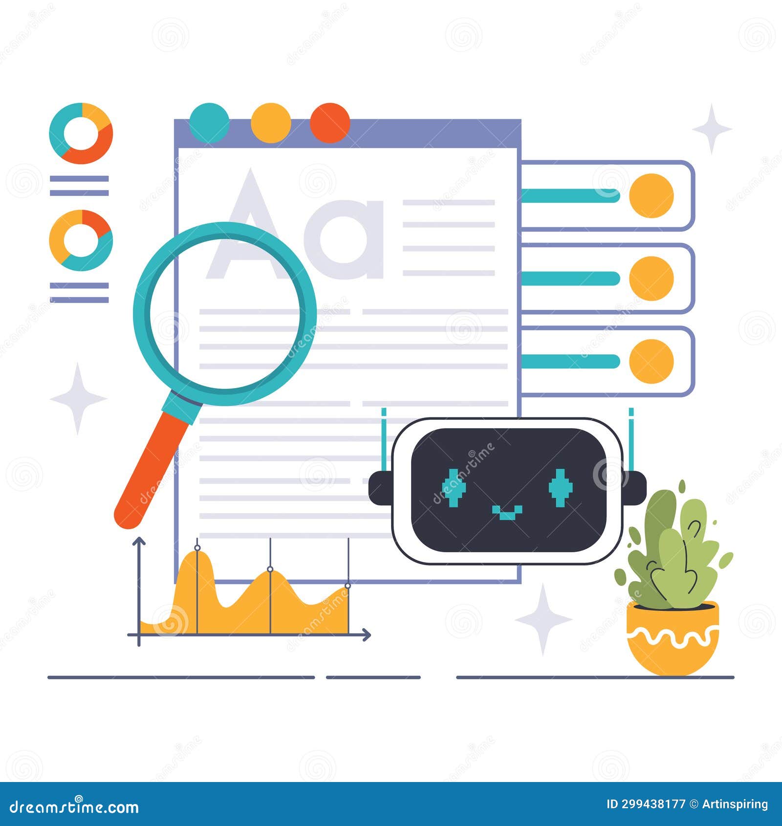 Recurrent Neural Network Concept. Flat Vector Illustration ... Recurrent Neural Network Concept. Flat Vector Illustration ...