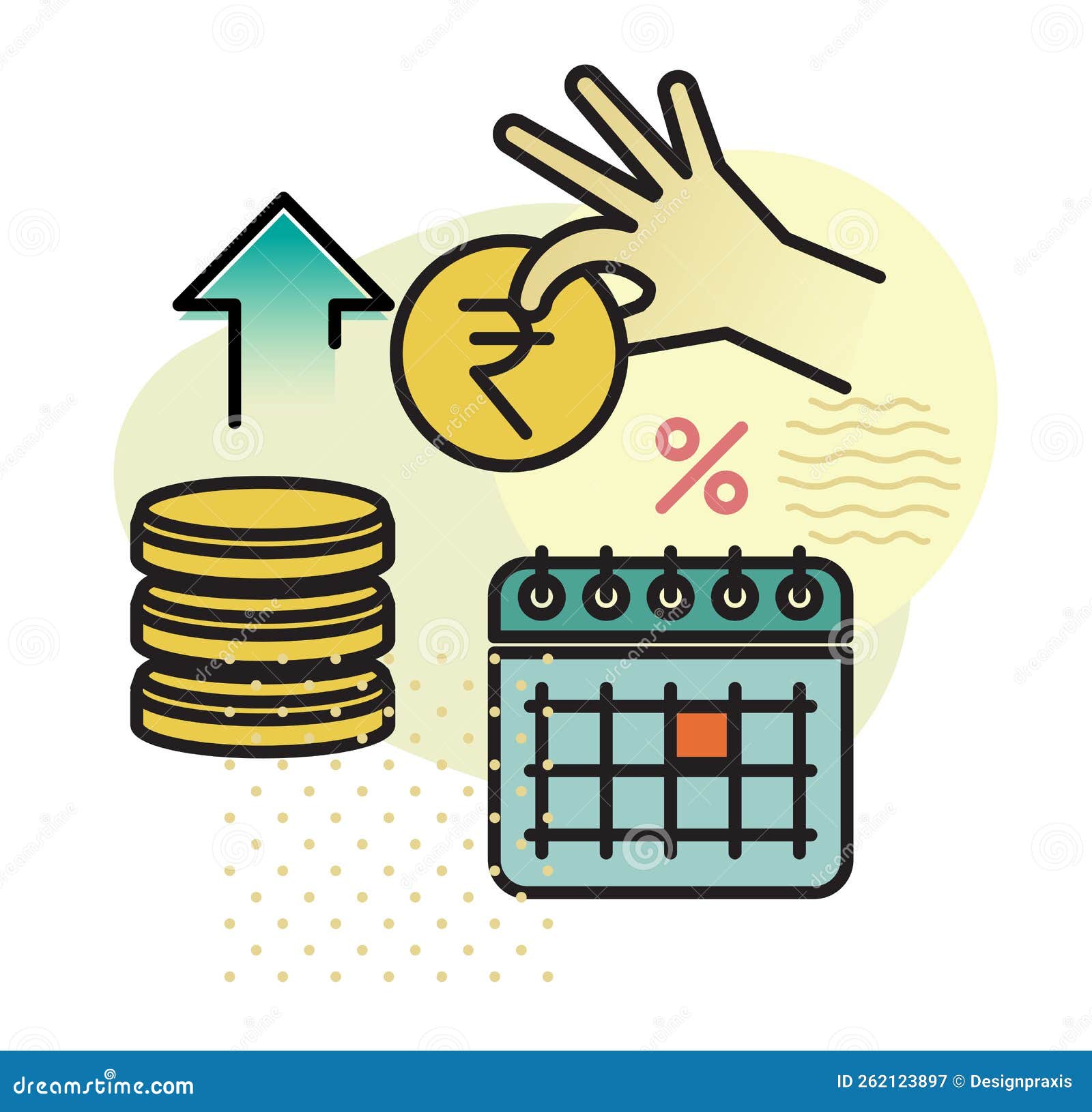 Recurring Deposit Benefits - Illustration Stock Illustration ...