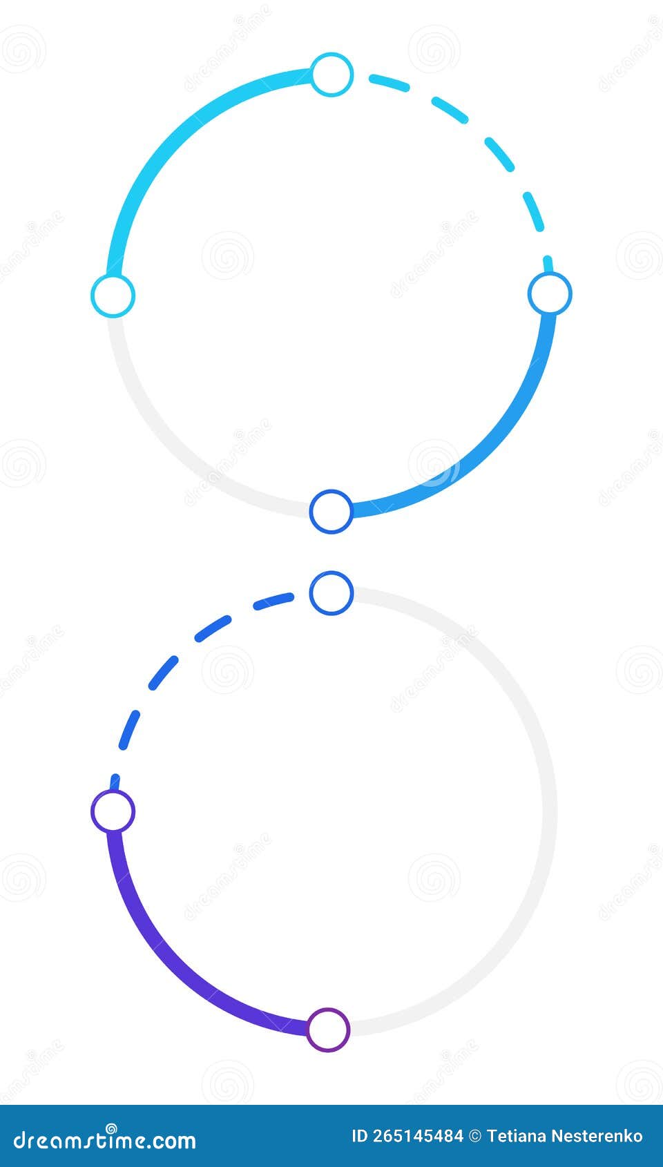 Recurring Process Diagram Vector Design Element Stock Vector ...