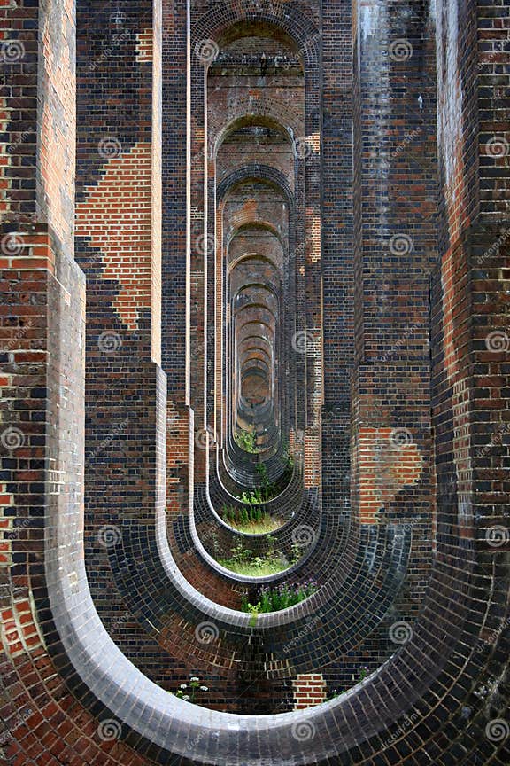 Recurring Viaduct Tunnels stock image. Image of brighton - 6173707