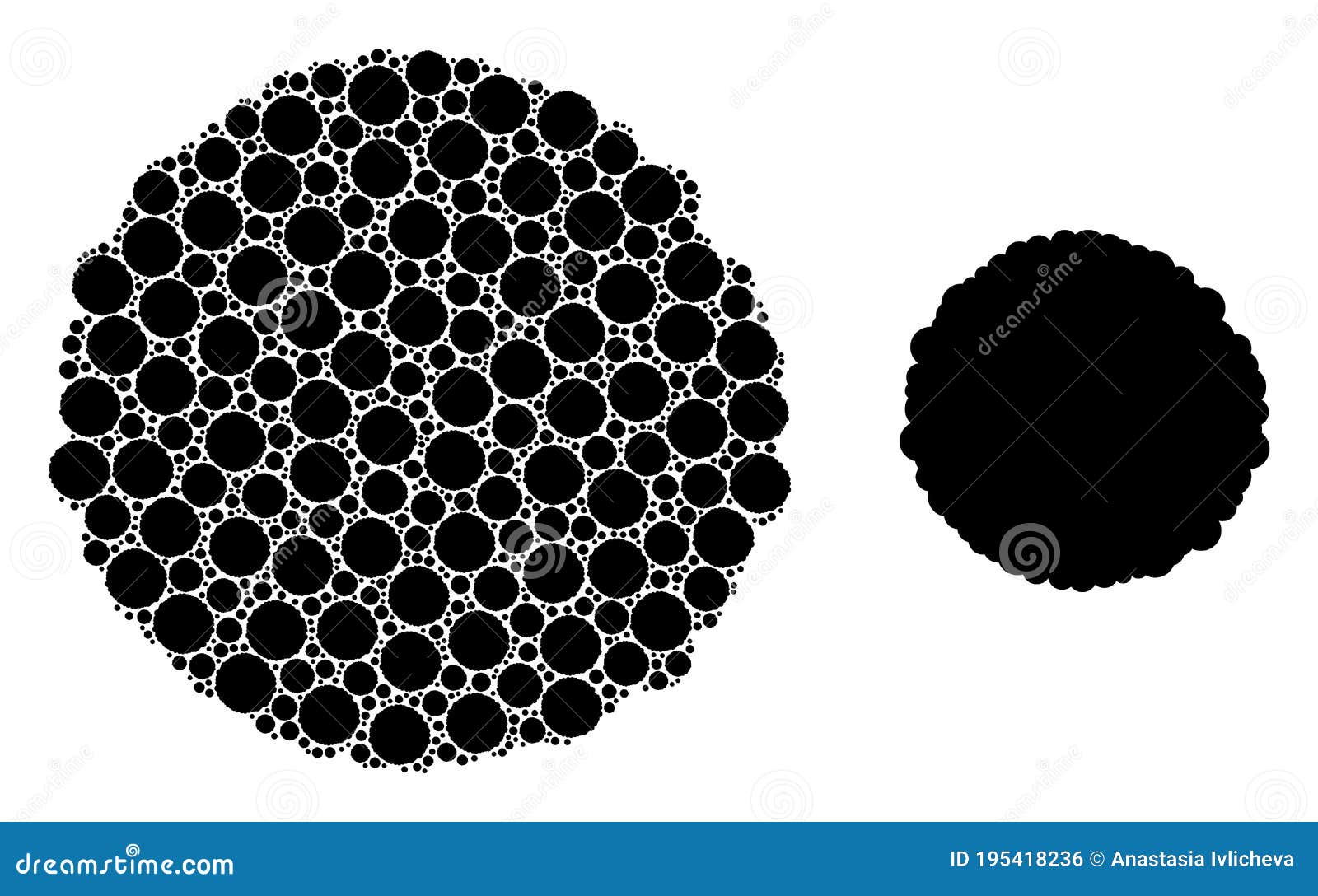 Core Collage of Core Icons and Basic Icon Stock Vector - Illustration ...