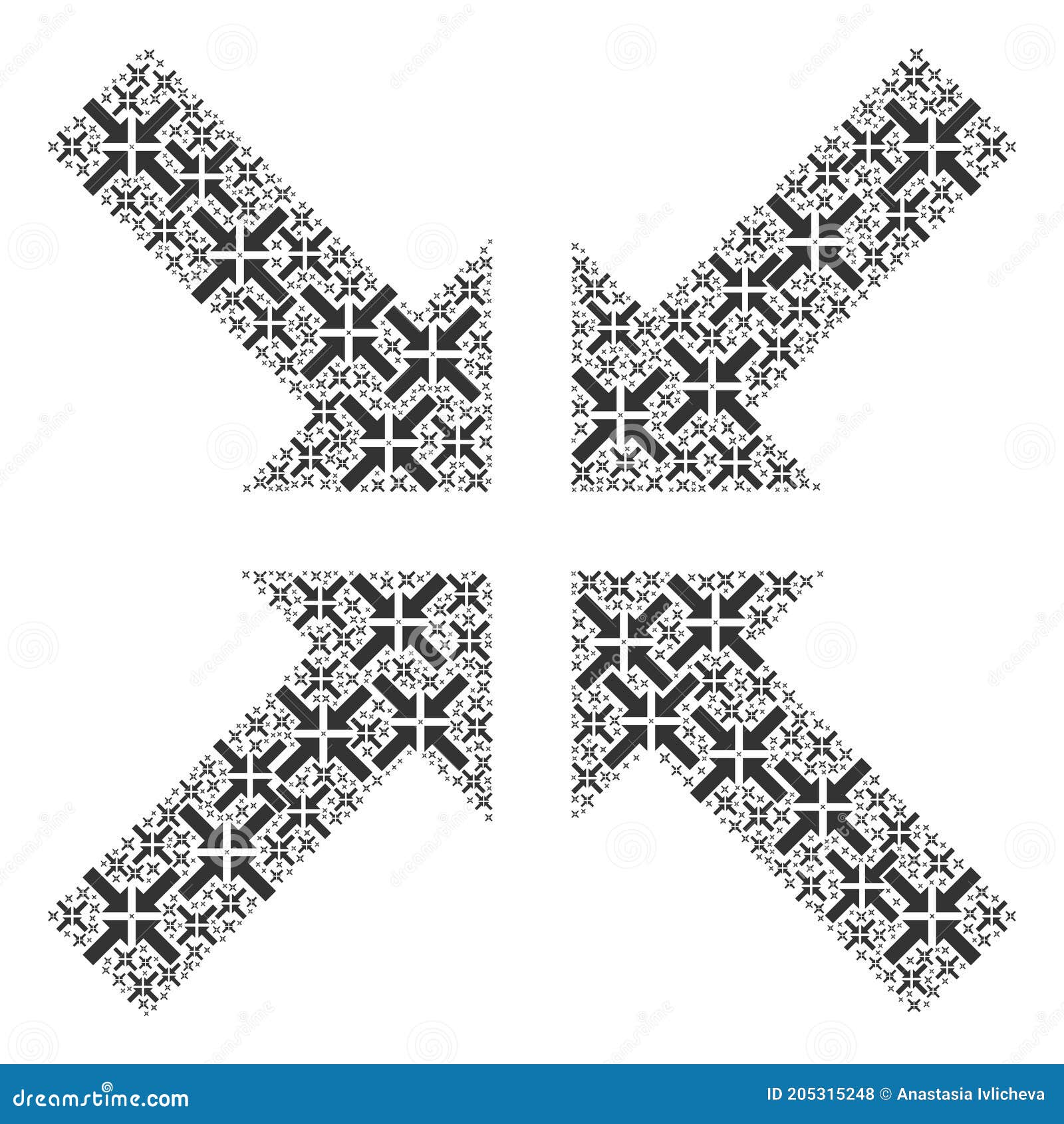 Pressure Arrows Recursion Mosaic of Itself Items Stock Vector ... Pressure Arrows Recursion Mosaic of Itself Items Stock Vector ...