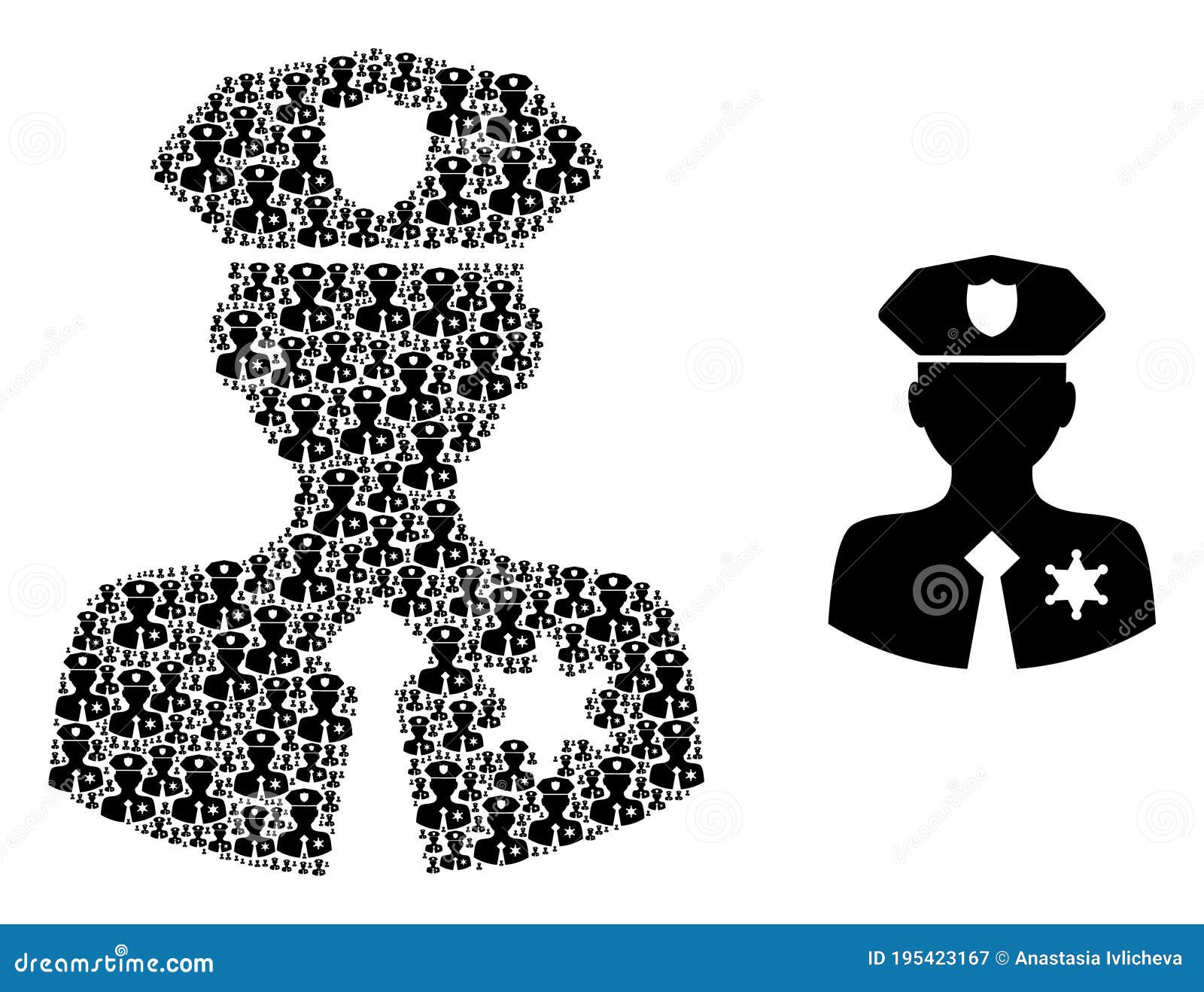 Police Patrolman Composition of Police Patrolman Items and Source Icon ...