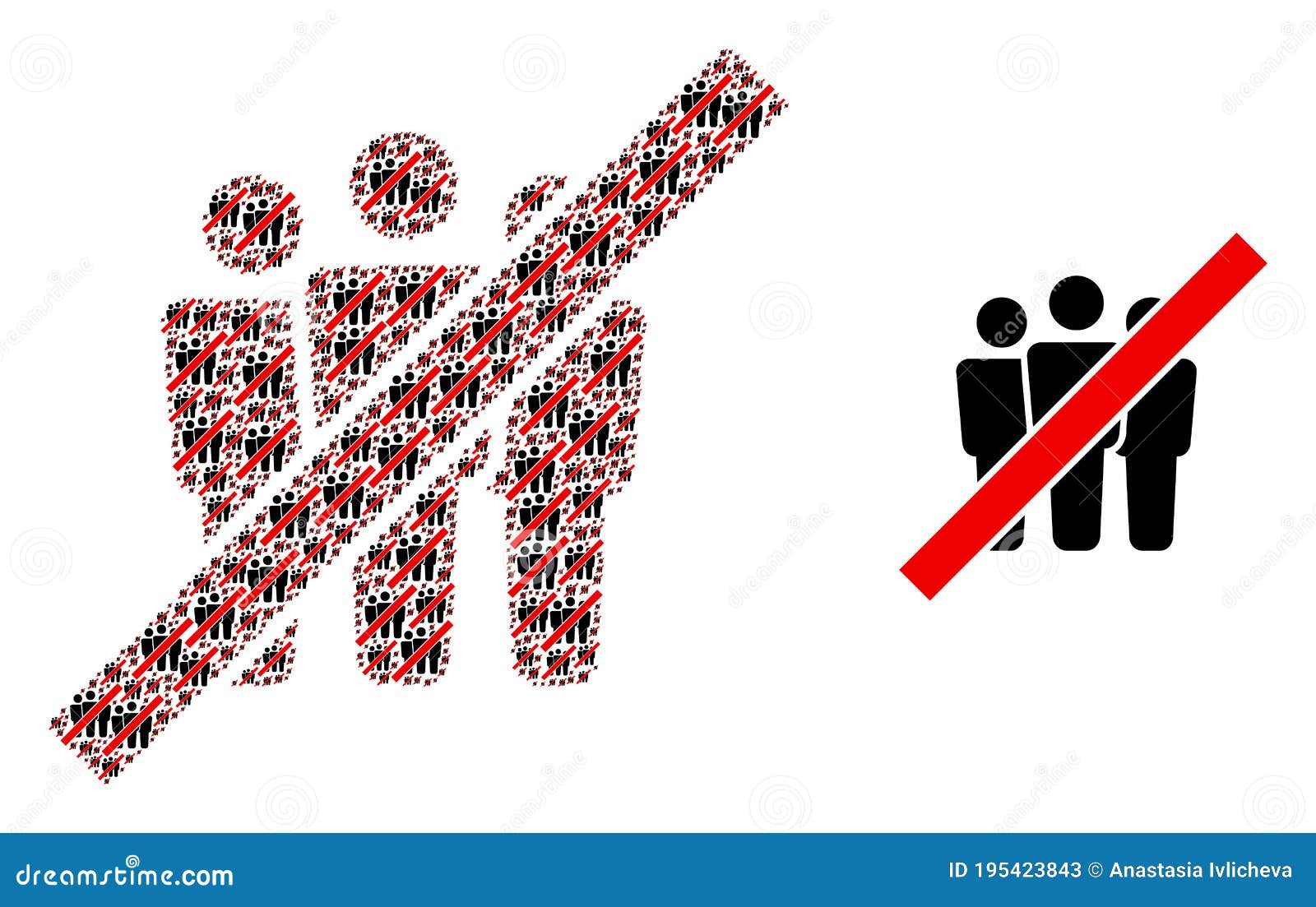 Stop People Mosaic Of Stop People Items And Distress Prevent Stamp ...