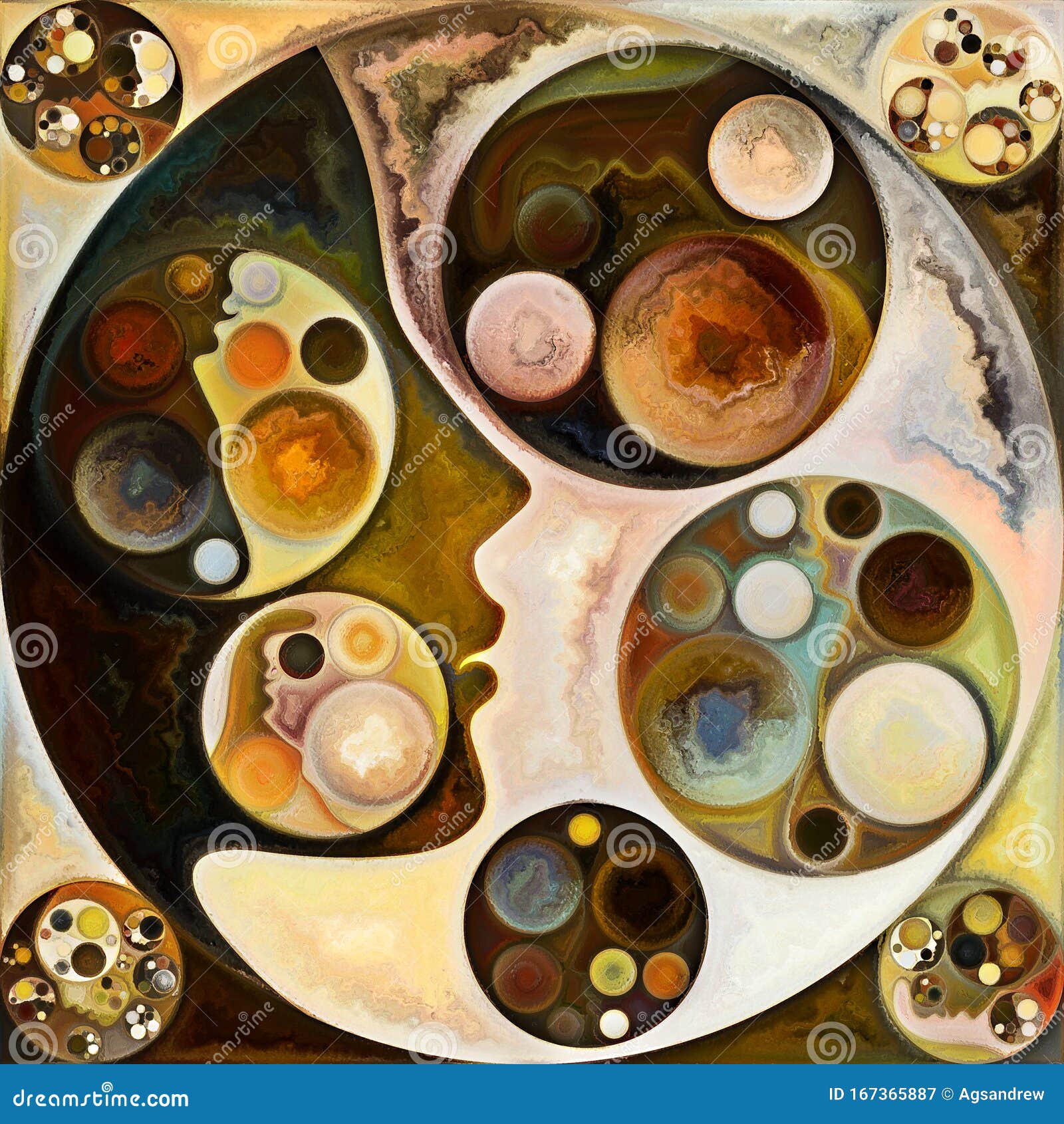 Recursive Thinking stock illustration. Illustration of background ...