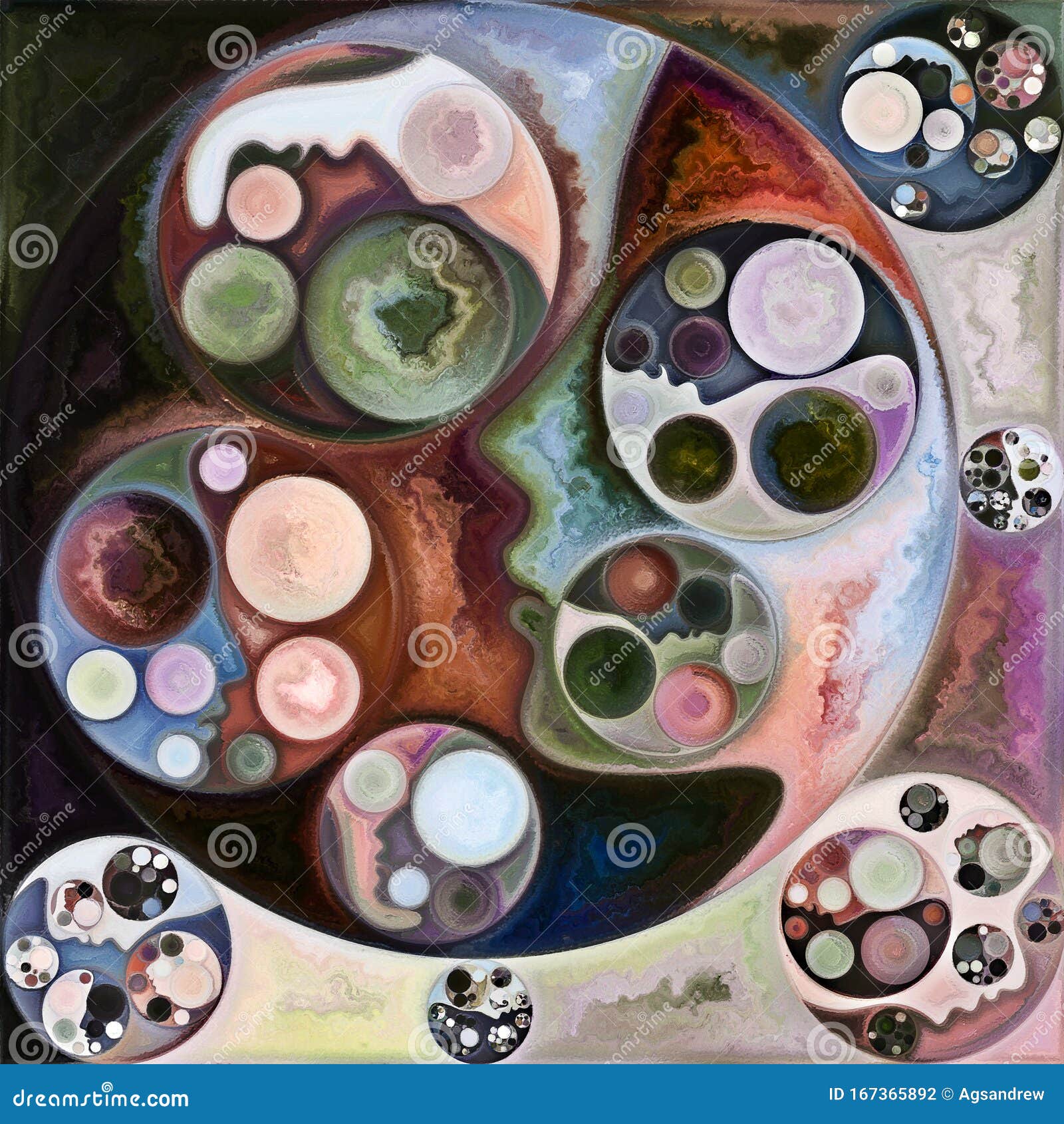 Recursive Thinking stock illustration. Illustration of creative - 167365892