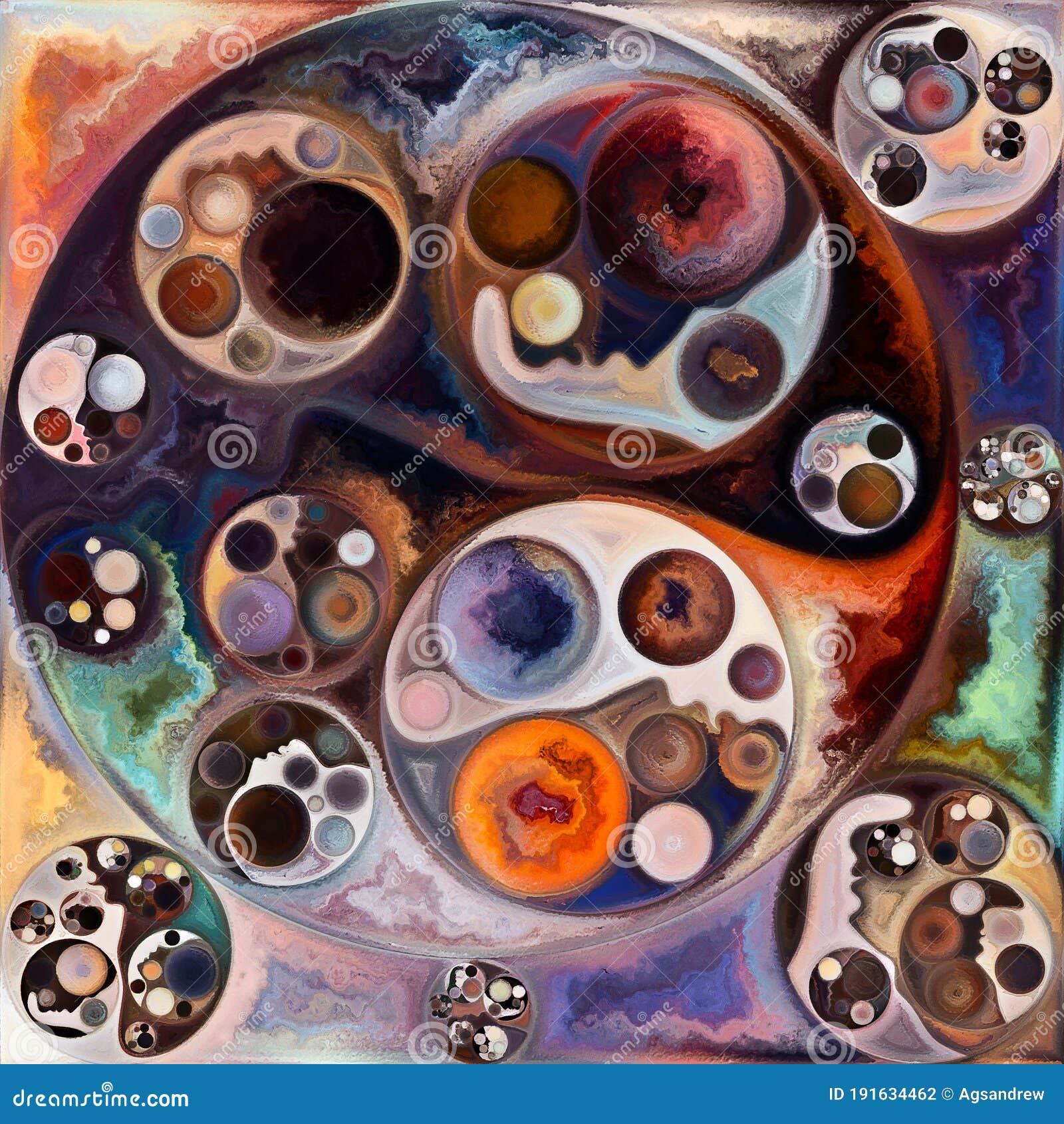 Recursive Thinking stock illustration. Illustration of gradient - 191634462