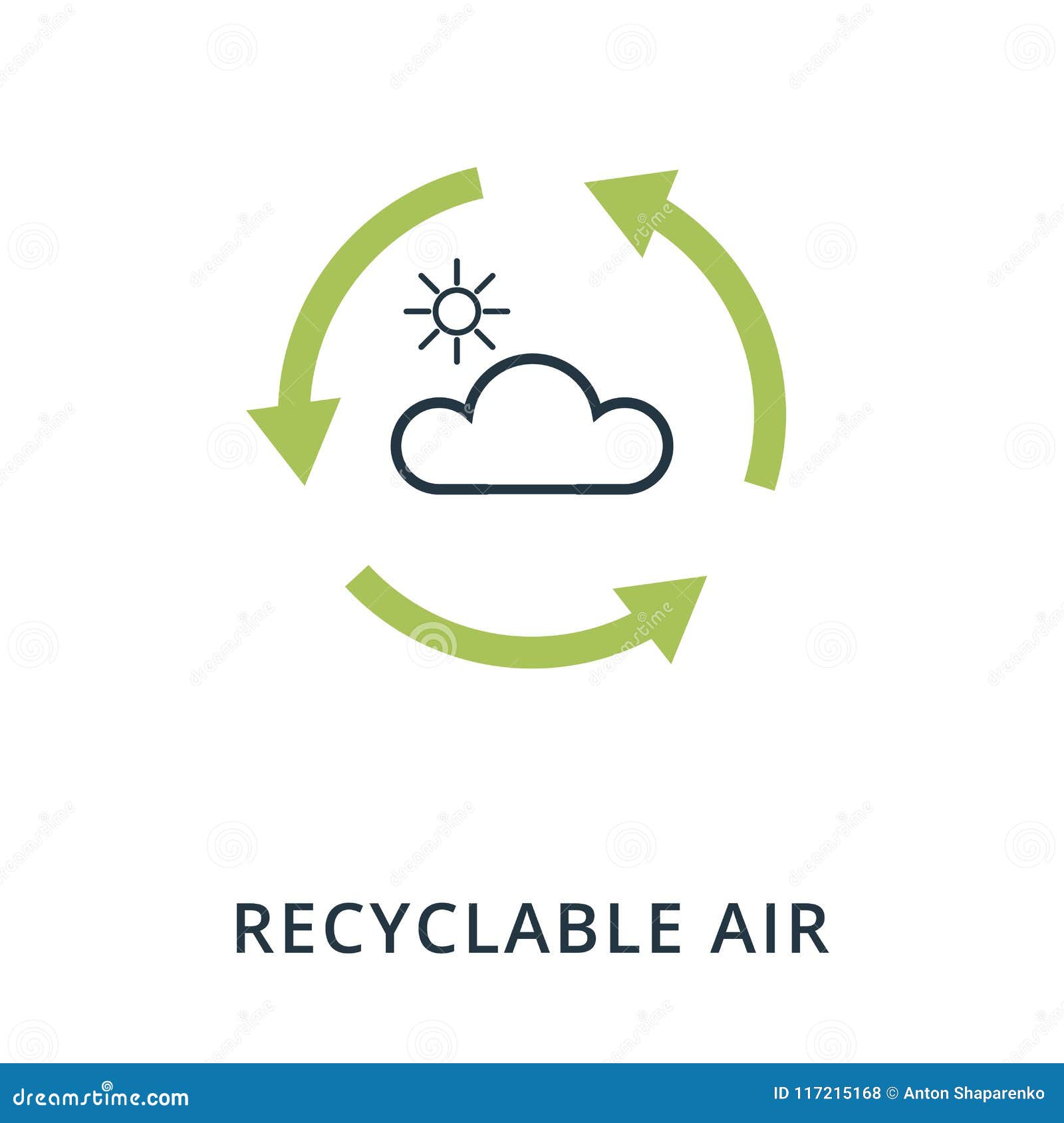 Recyclable Air Icon. Flat Style Icon Design. UI. Illustration of ... Recyclable Air Icon. Flat Style Icon Design. UI. Illustration of ...