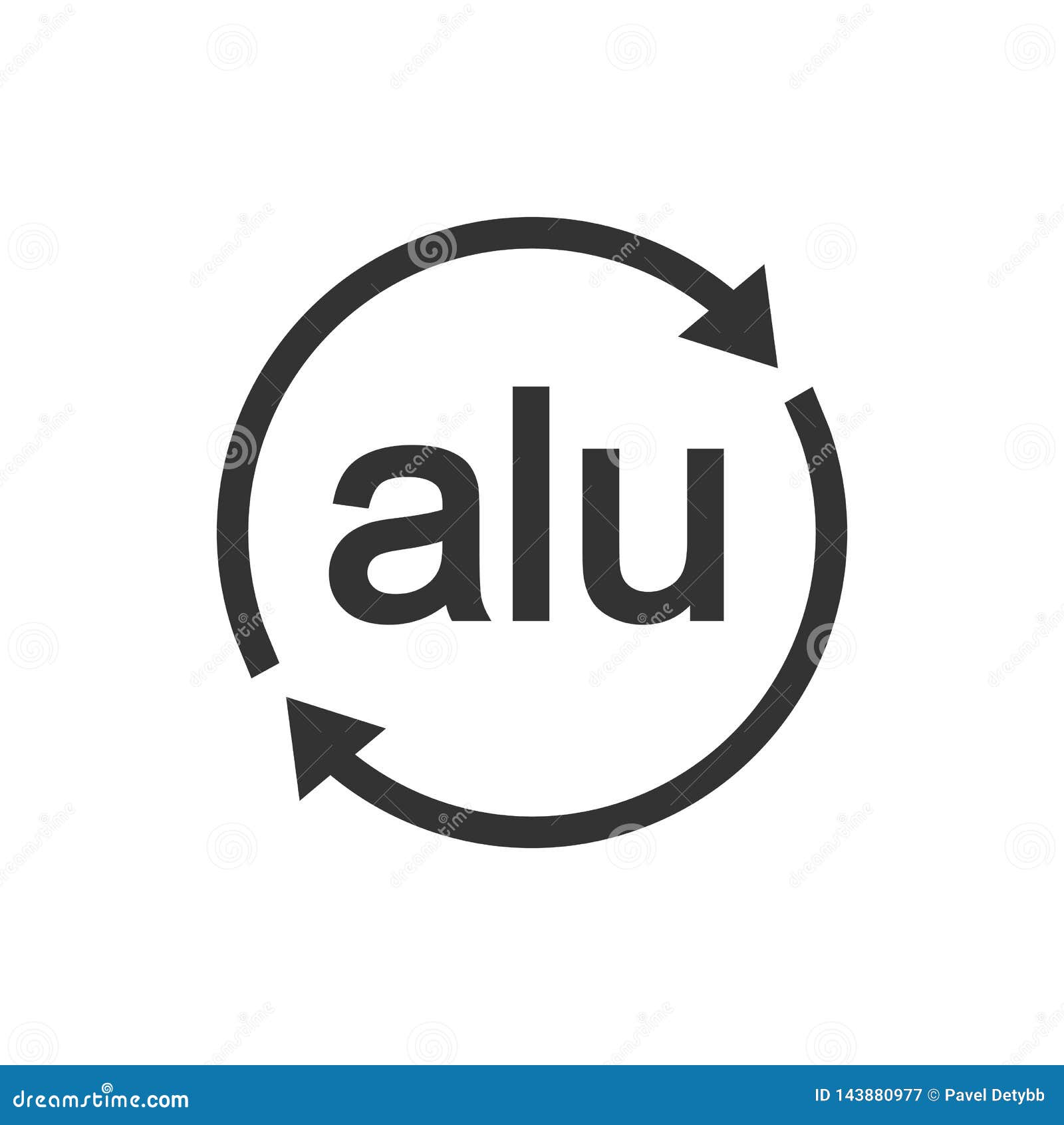 Recyclable Aluminium Sign Icon. Vector Illustration, Flat Design. Stock ...