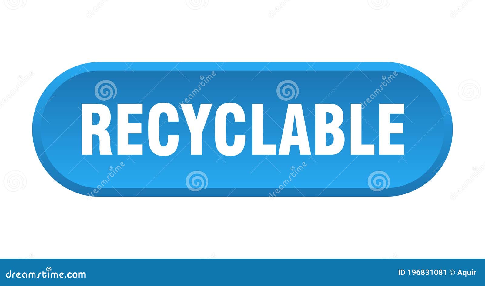 Notice Recyclable Waste Only Symbol Sign, Vector Illustration, Isolated ...