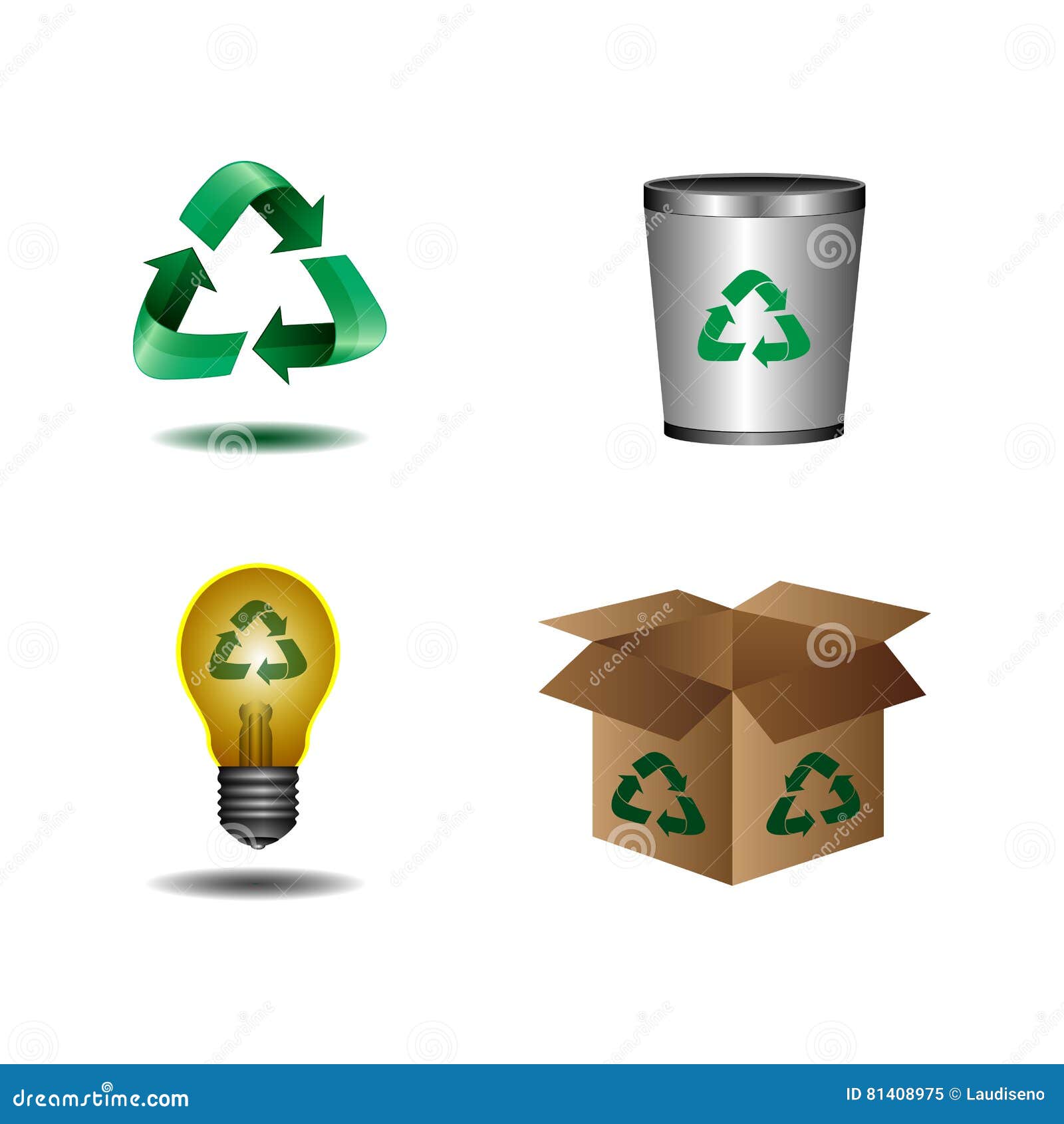 Recyclable icons stock illustration. Illustration of nature - 81408975