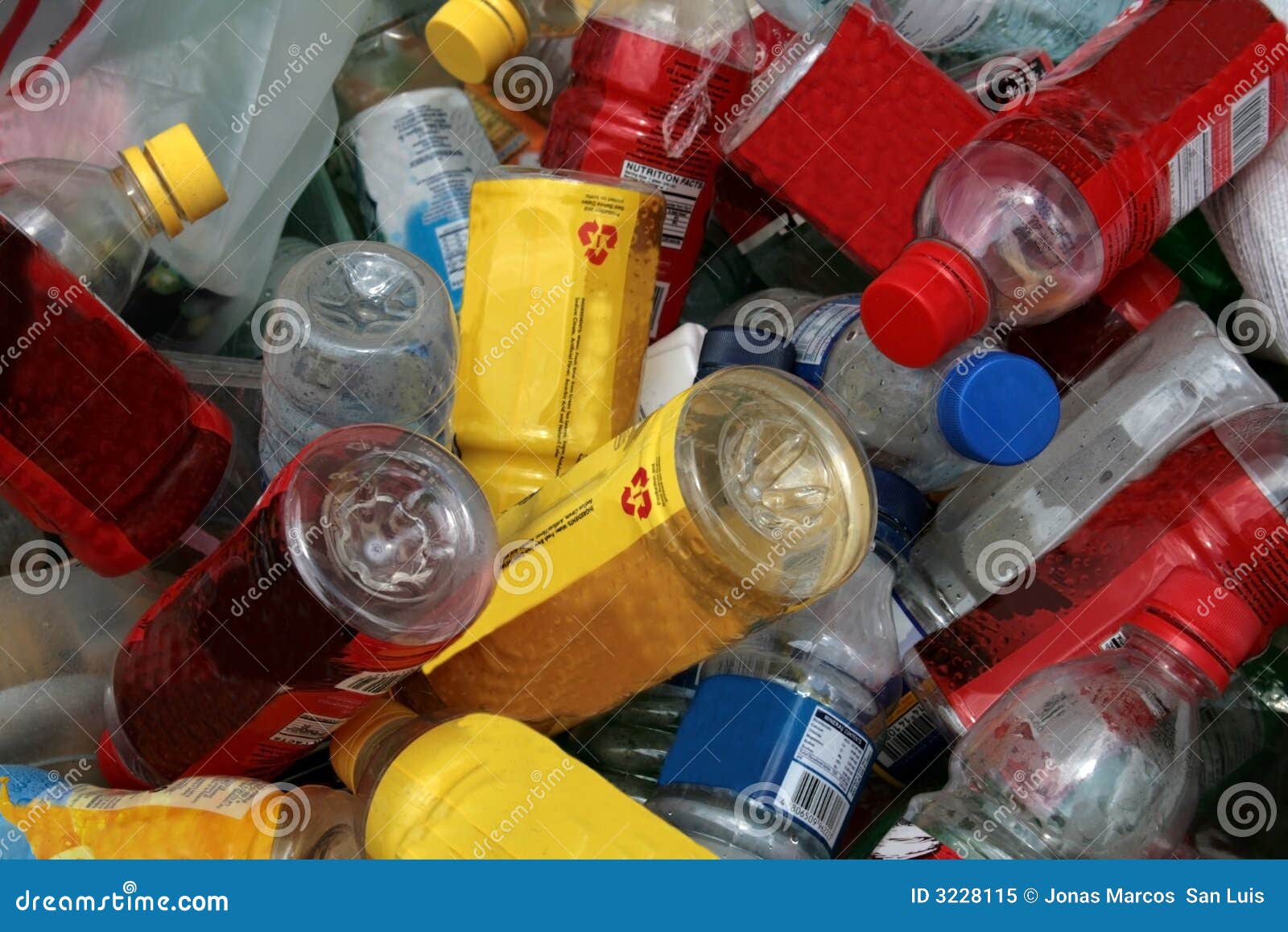Recyclable materials stock image. Image of blue, yellow - 3228115