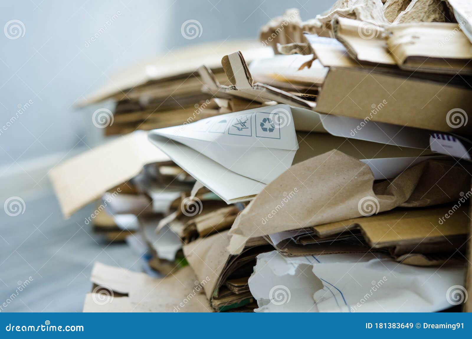 Recyclable Materials. a Selection of Garbage for Recycling. Paper ...