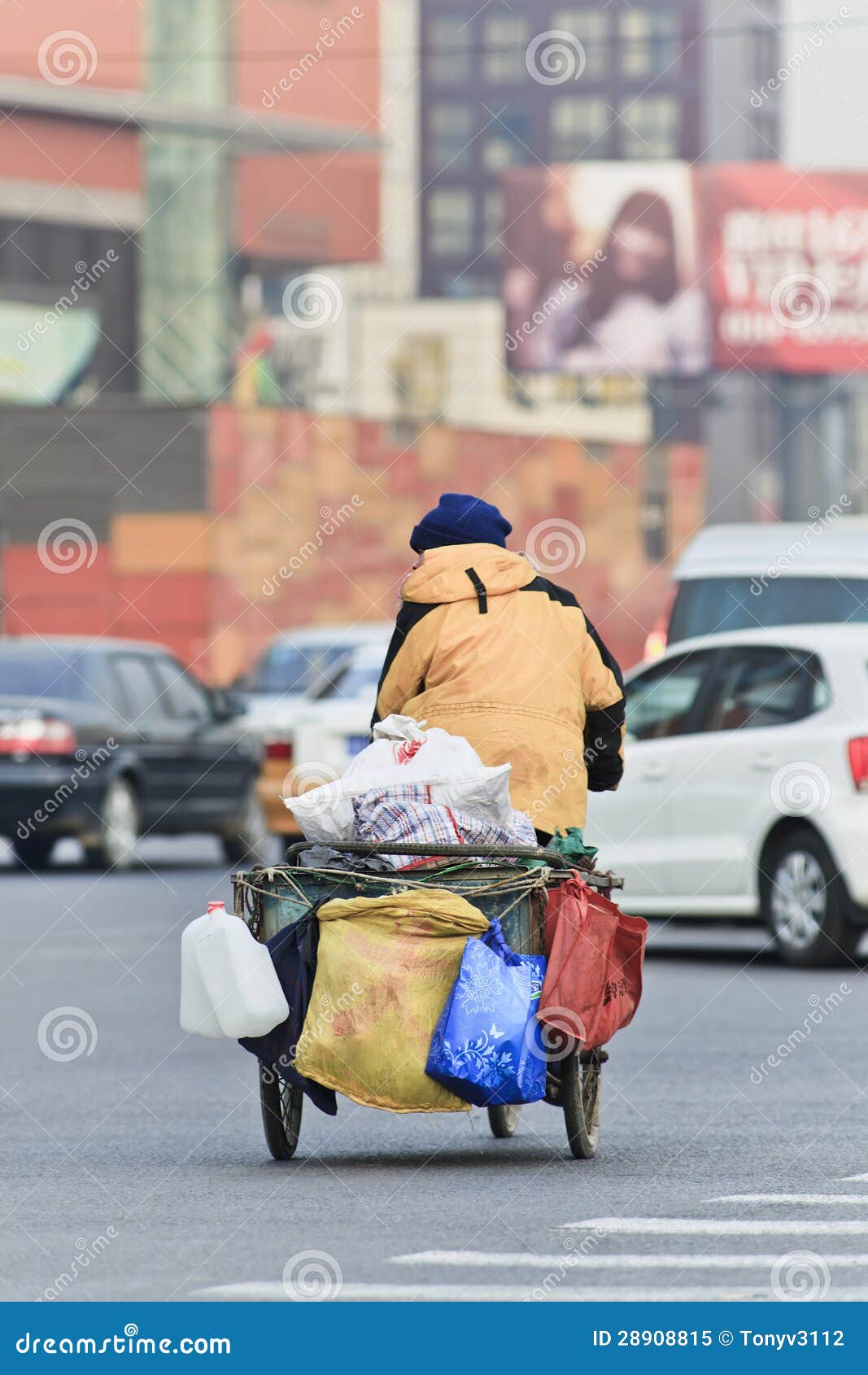 Recyclable Trash Collector in Beijing Editorial Image - Image of ...