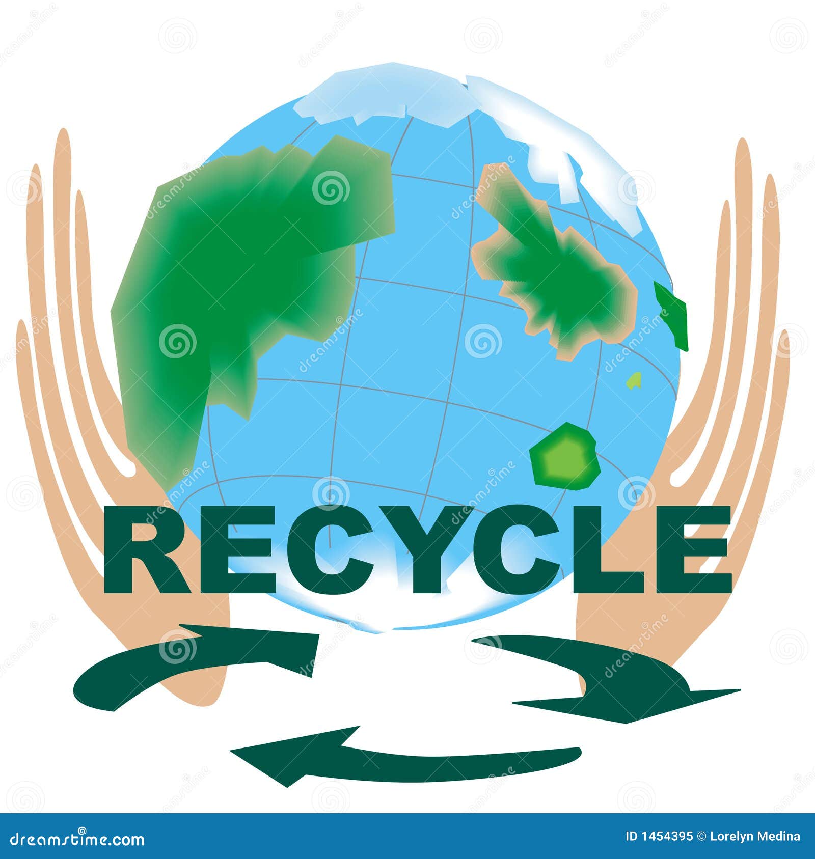 Recycle stock illustration. Illustration of save, globe - 1454395