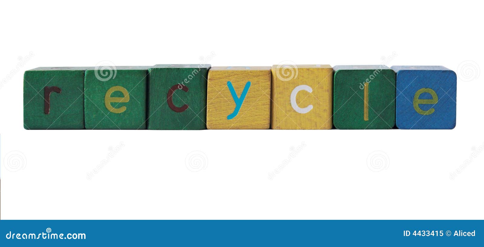 Recycle stock image. Image of reuse, blocks, conservation - 4433415