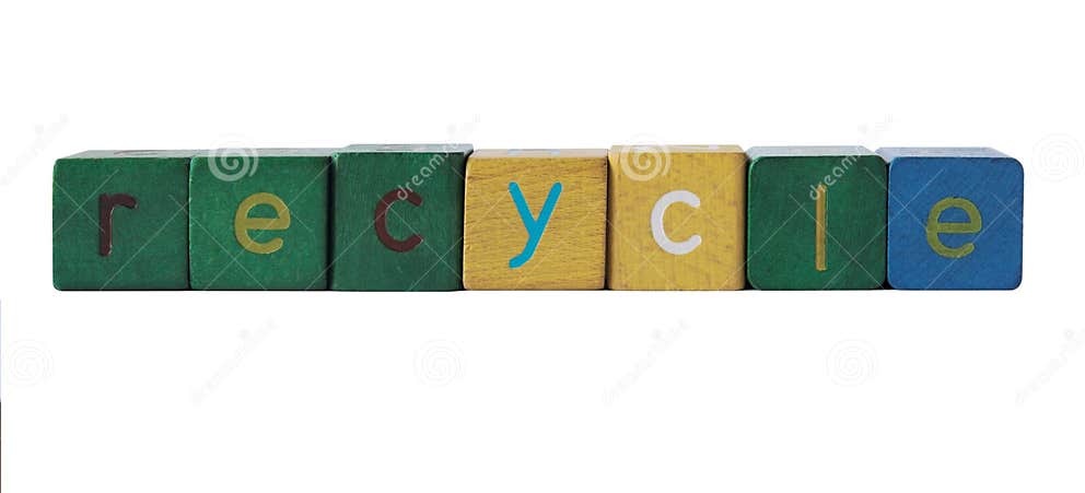 Recycle stock image. Image of reuse, blocks, conservation - 4433415