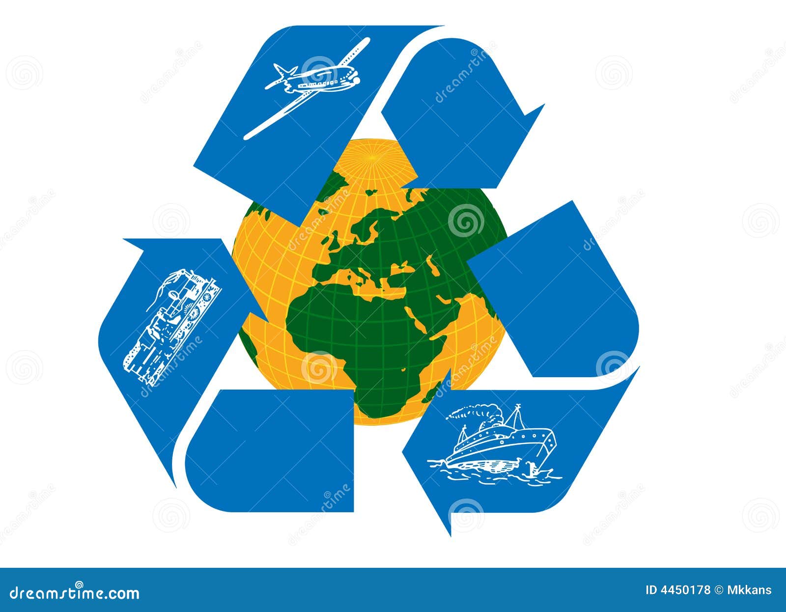 Recycle stock illustration. Illustration of recycle, coastal - 4450178