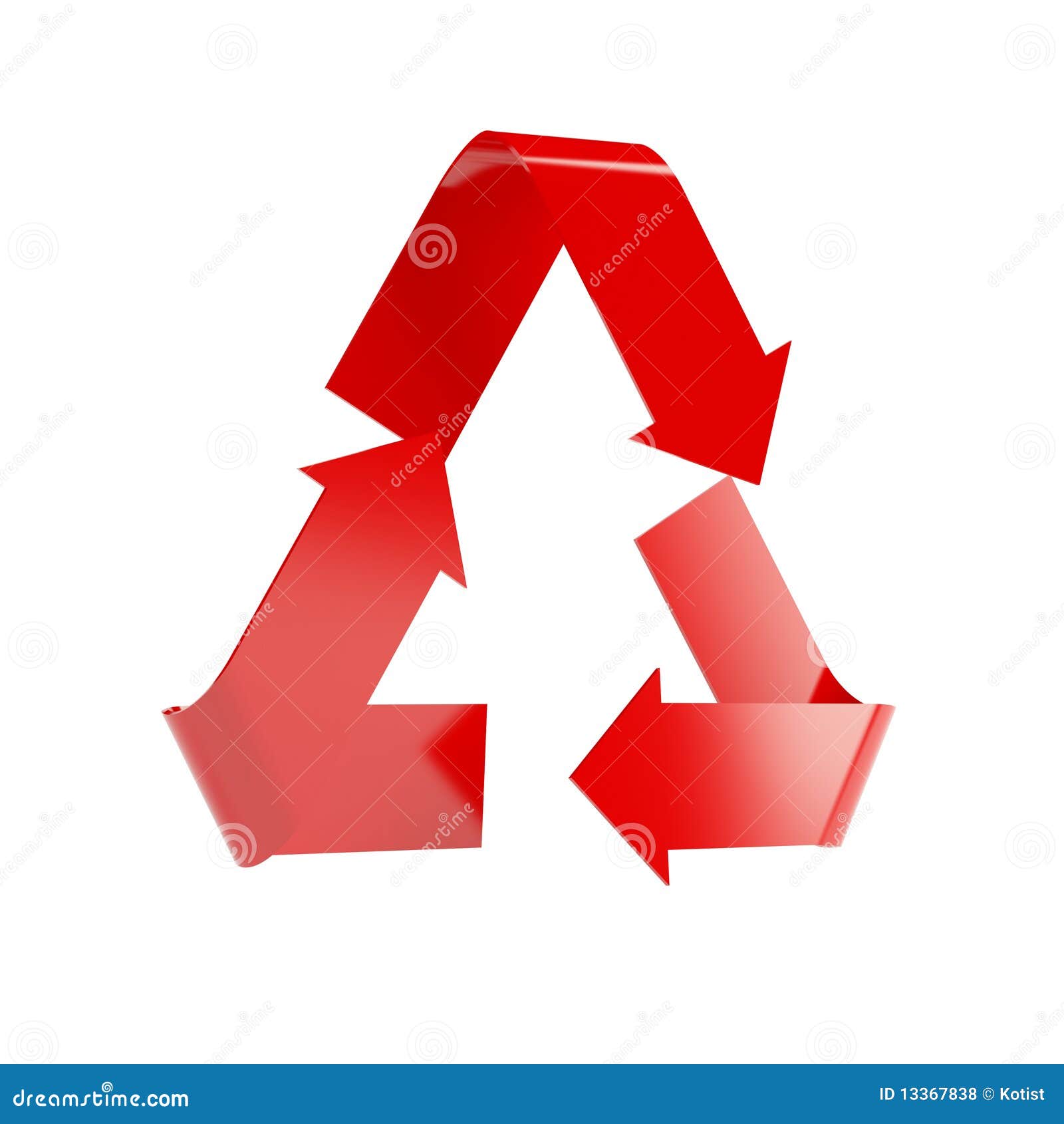 Recycle arrow stock illustration. Illustration of clean - 13367838