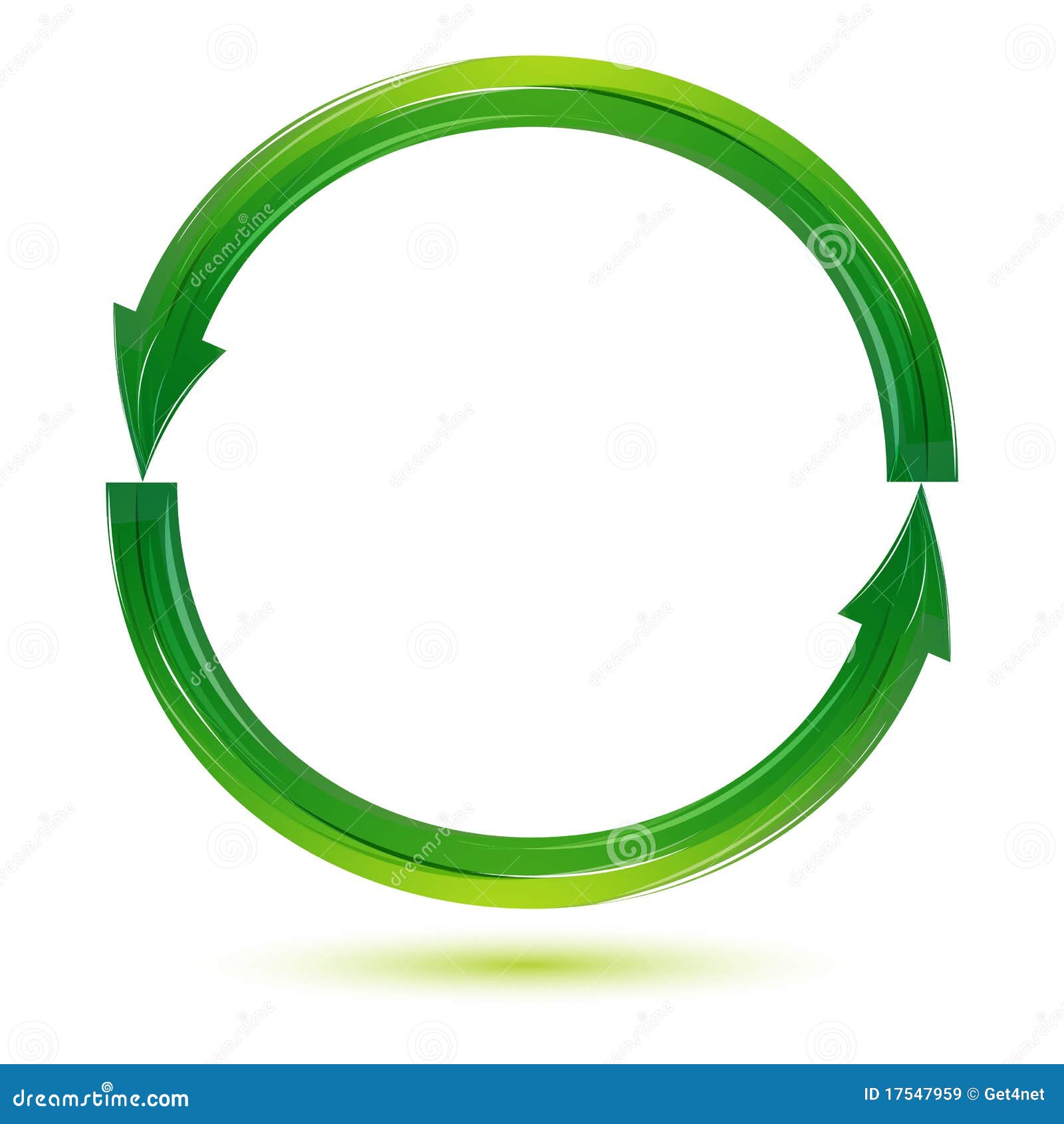 Recycle Arrow Triangle OTHER Types 7 Isolated On White Background ...