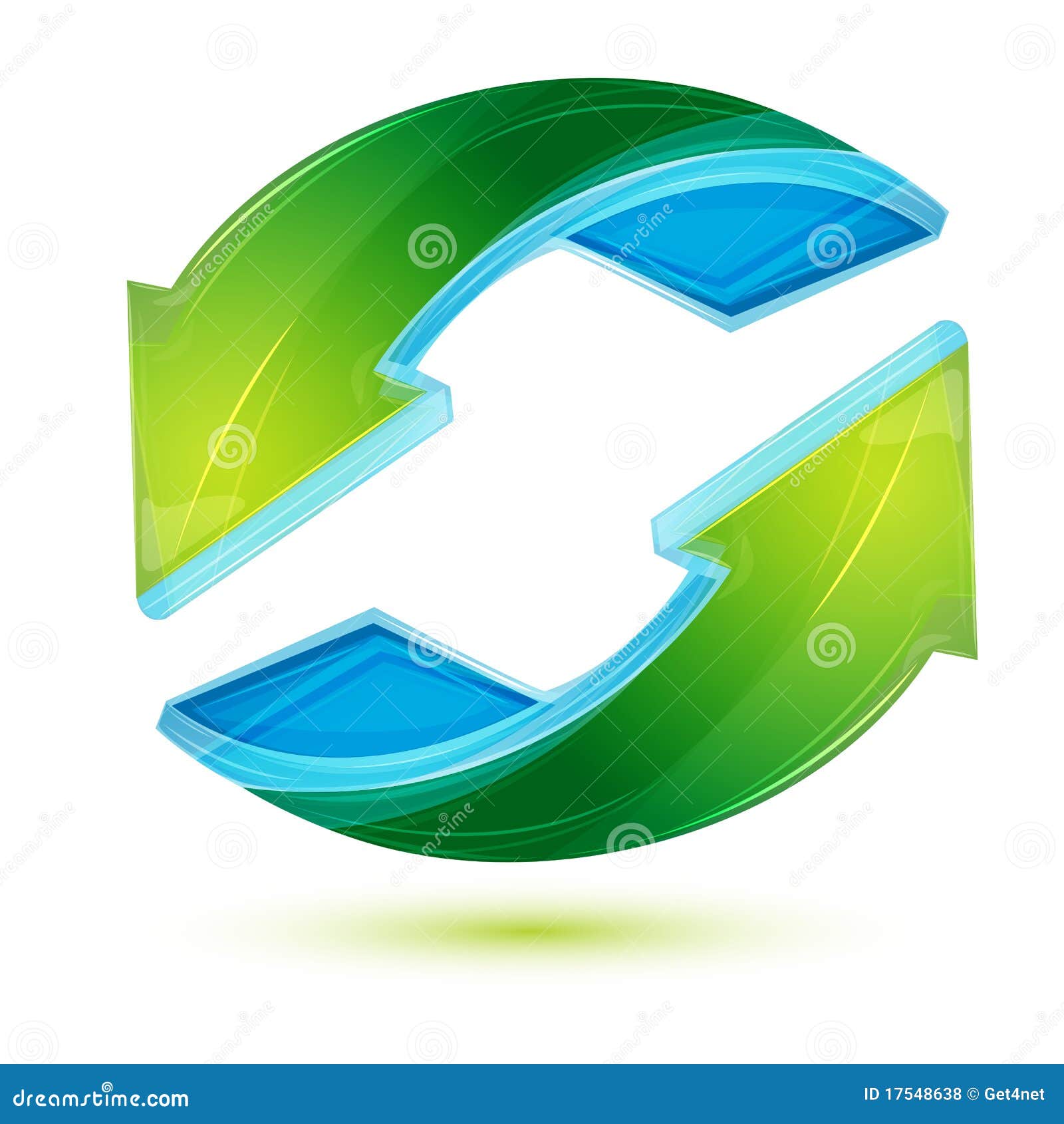 Recycle arrow stock vector. Illustration of dimensional - 17548638