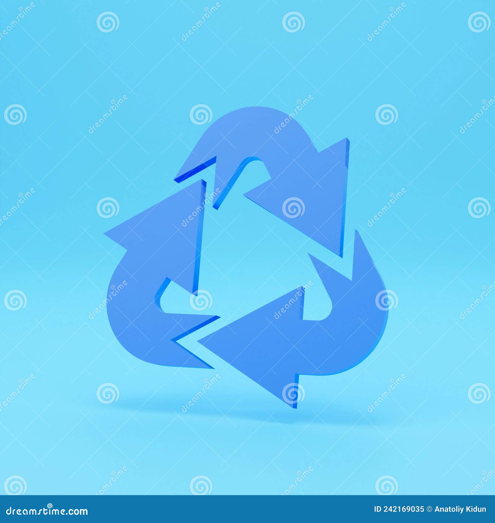 Recycle Arrow 3d Render.3d Arrows in Circle with Shadow Isolated on ...
