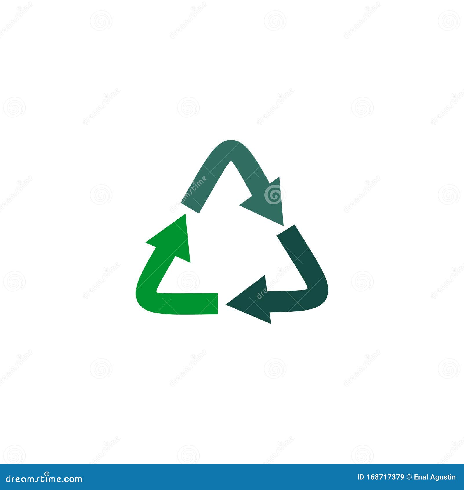 Recycle Arrow Logo Design Vector Template Stock Vector - Illustration ...