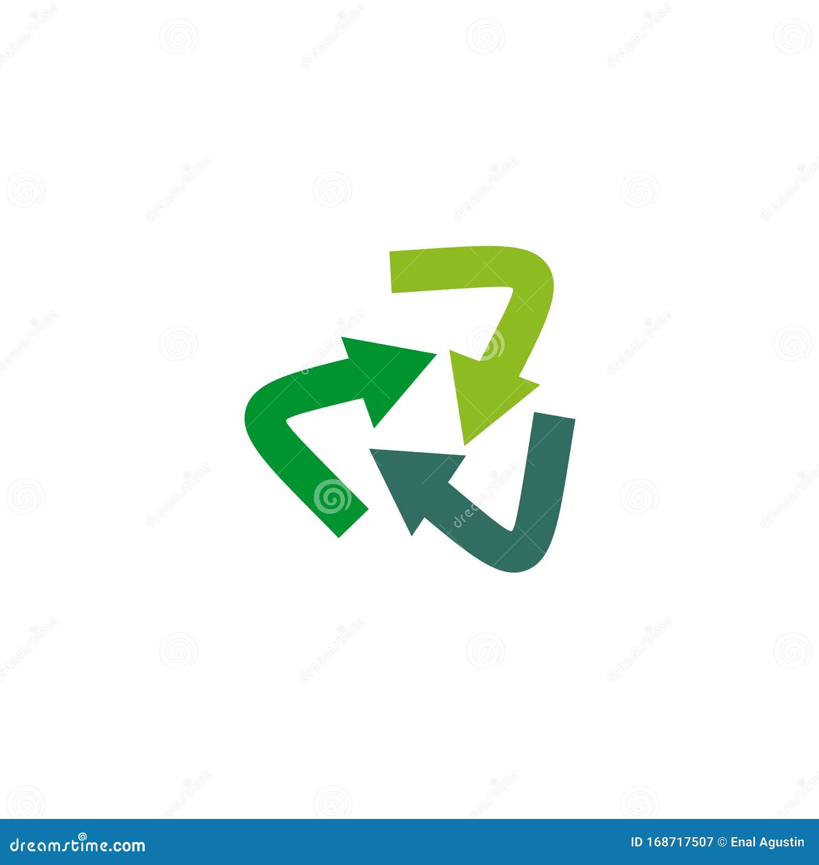 Recycle Arrow Logo Design Vector Template Stock Vector - Illustration ...