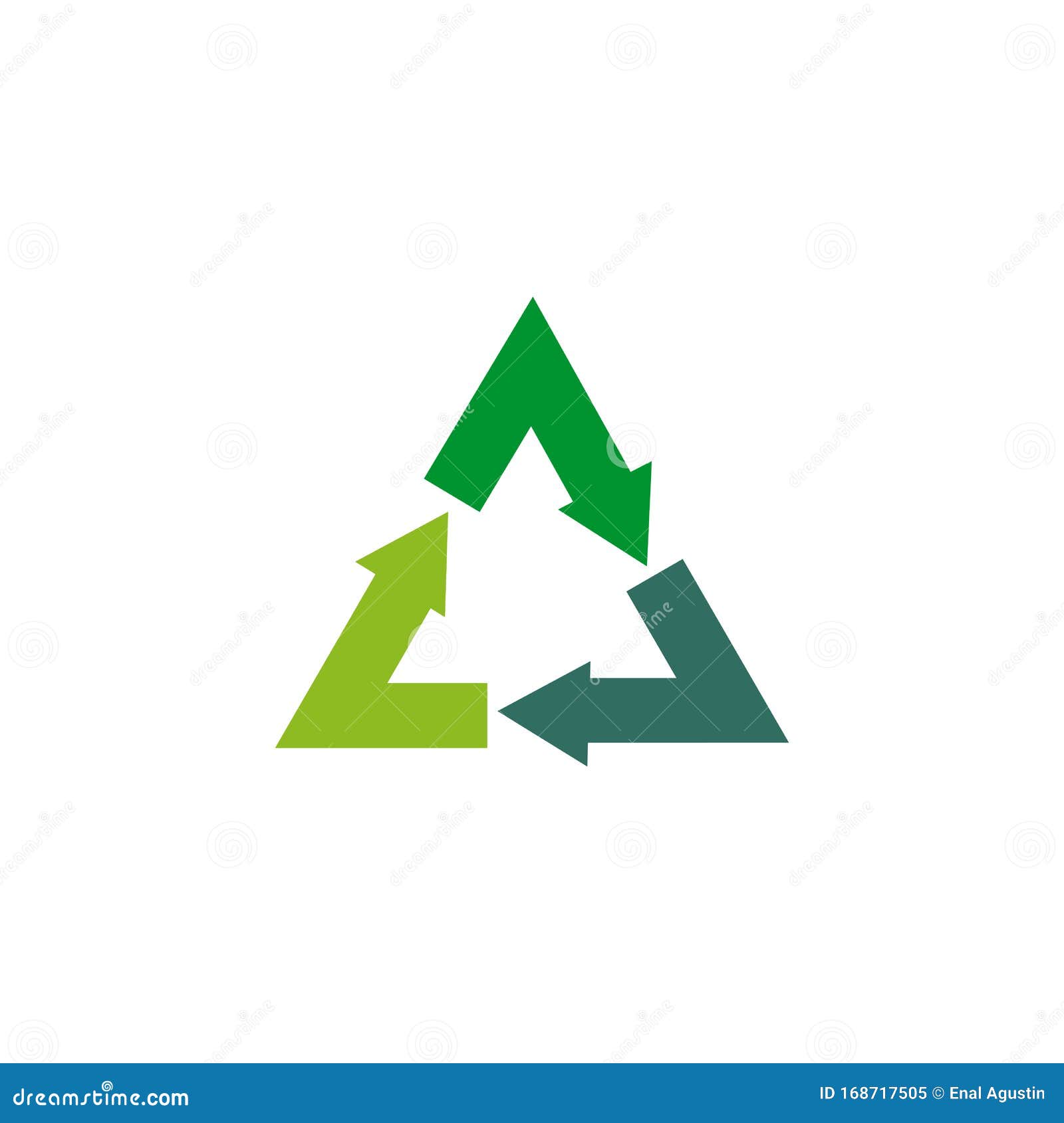 Recycle Arrow Logo Design Vector Template Stock Vector - Illustration ...