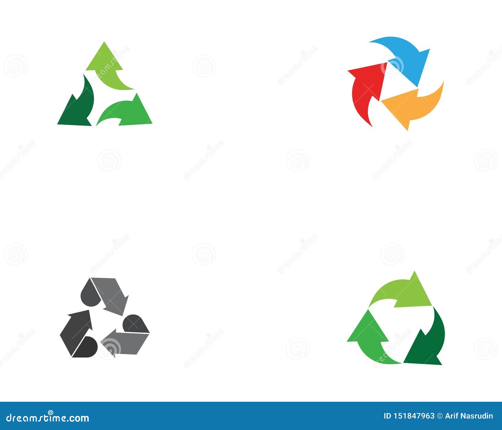 Recycle or Arrow Logo Template Vector Stock Vector - Illustration of ...