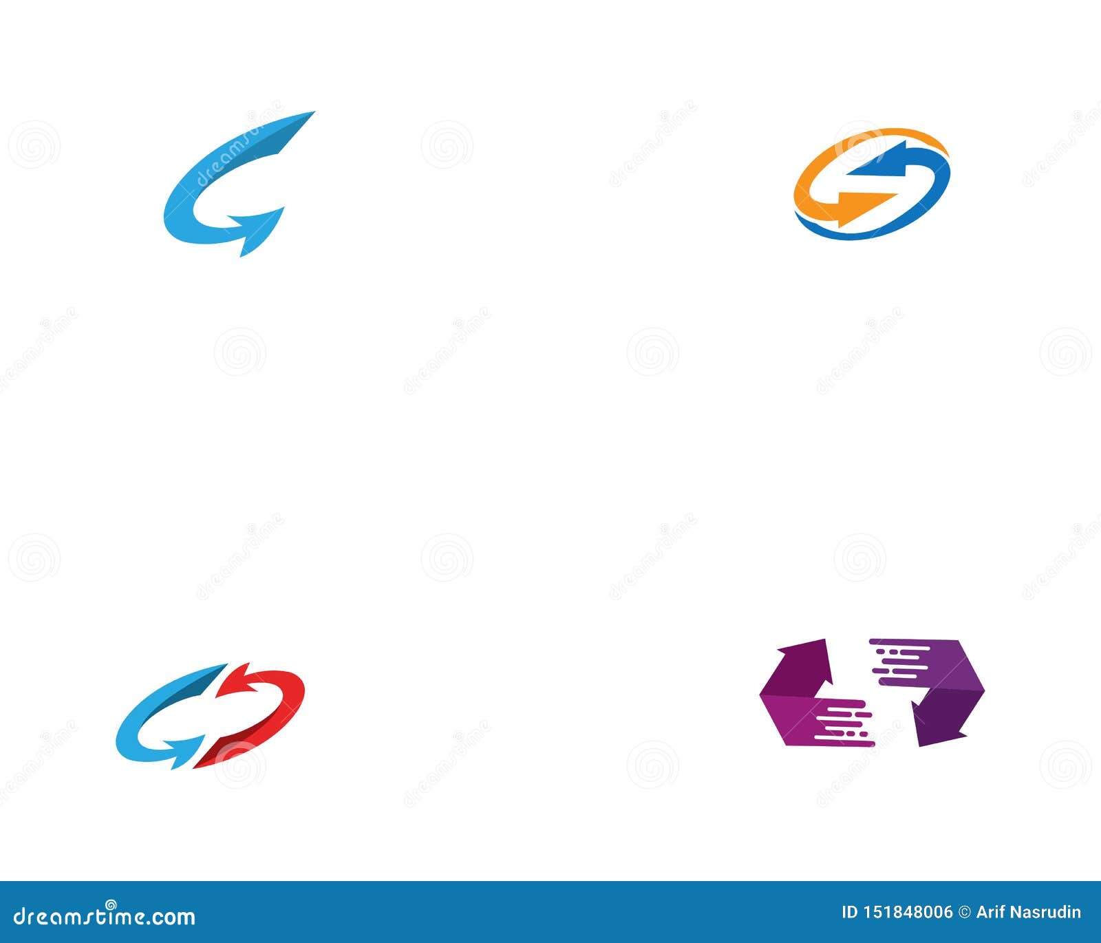 Recycle or Arrow Logo Template Vector Stock Vector - Illustration of ...