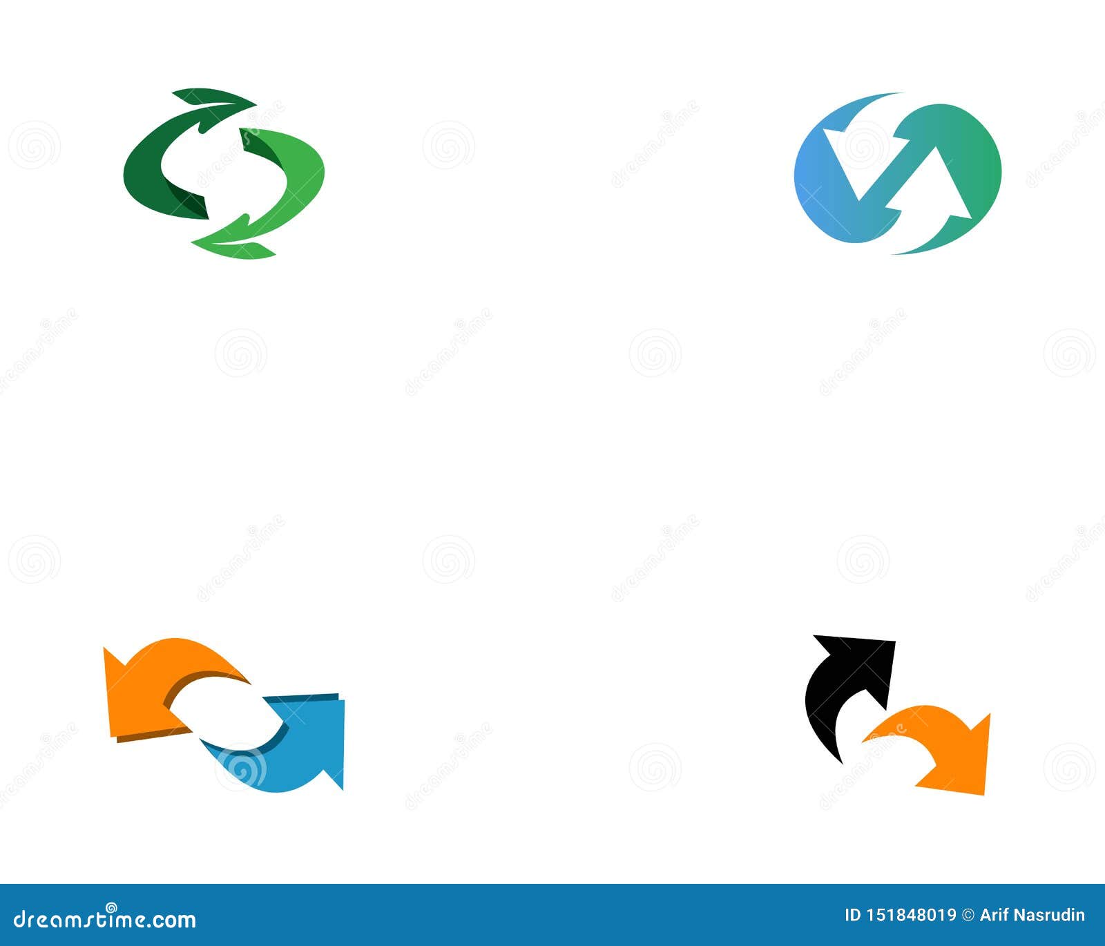 Recycle or Arrow Logo Template Vector Stock Vector - Illustration of ...
