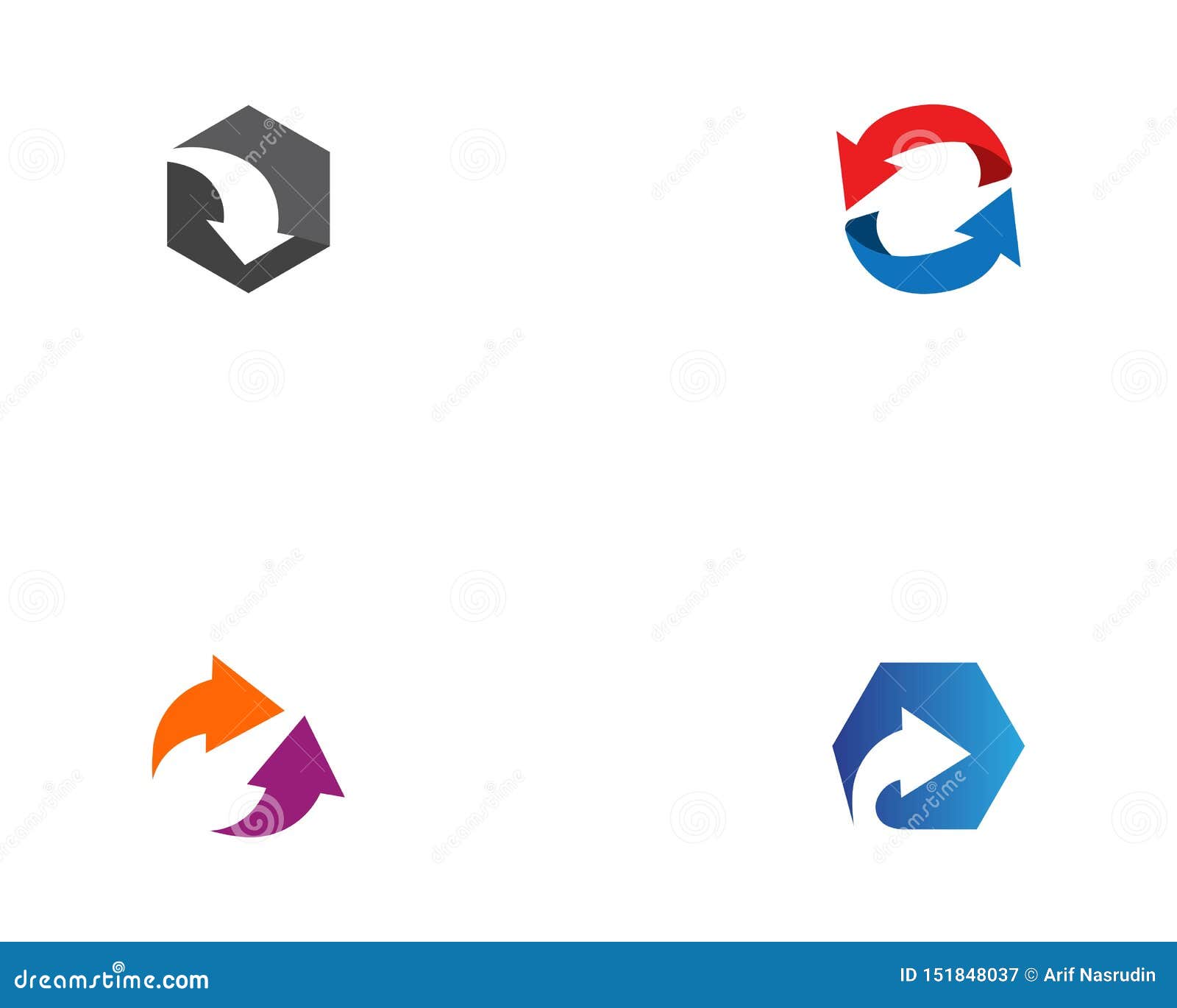 Recycle or Arrow Logo Template Vector Stock Vector - Illustration of ...