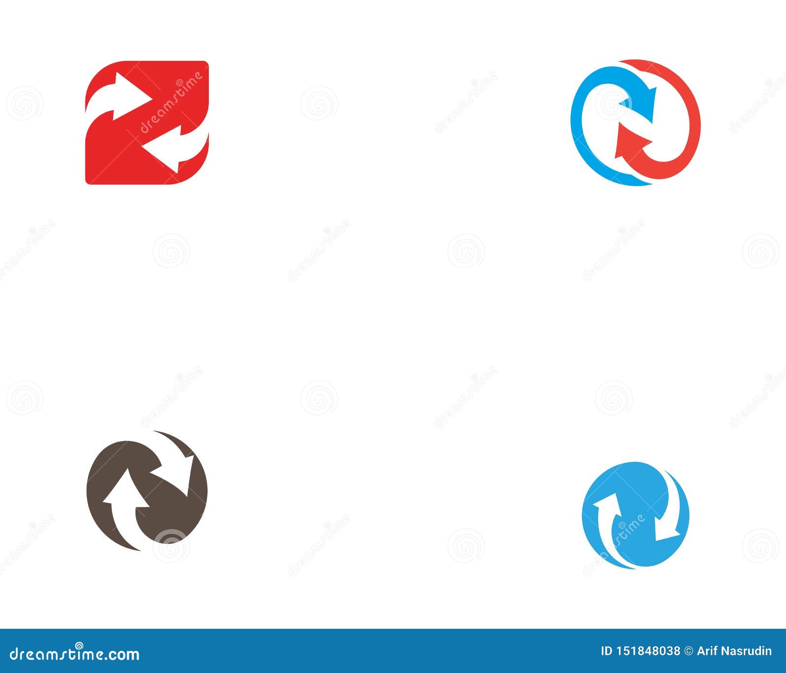 Recycle or Arrow Logo Template Vector Stock Vector - Illustration of ...