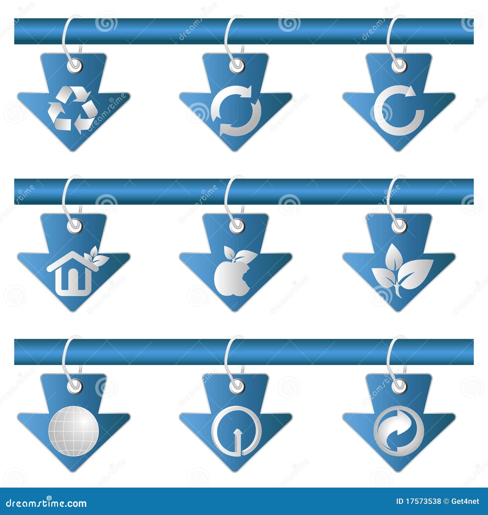 Recycle arrows stock vector. Illustration of abstract - 17573538