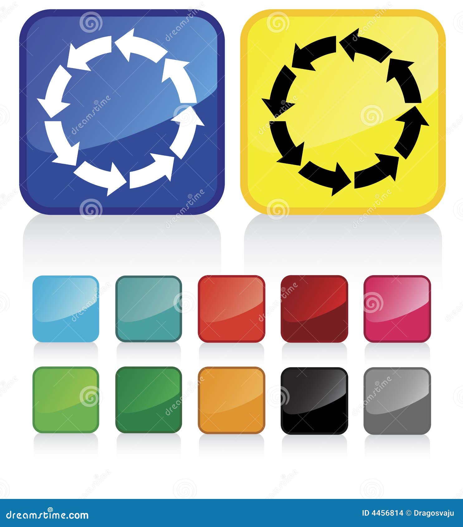 Recycle_arrows stock illustration. Illustration of energy - 4456814