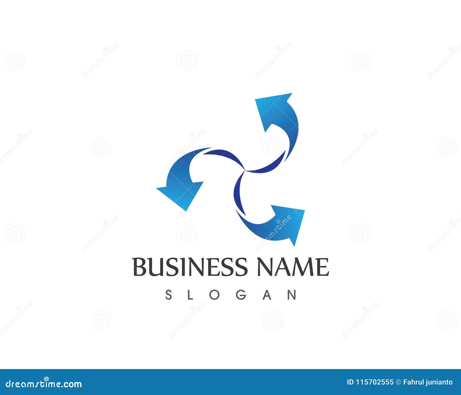 Recycle Arrows Logo Template Stock Vector - Illustration of marketing ...