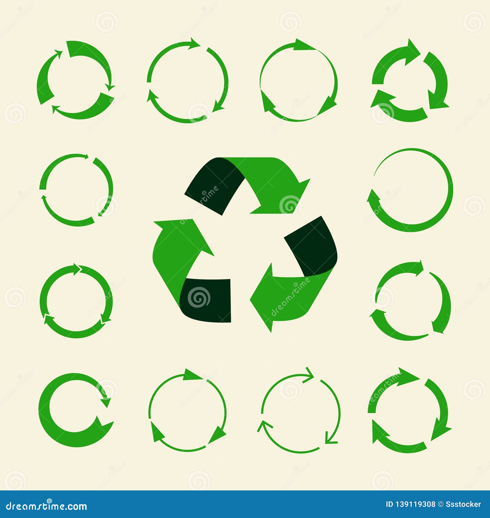 Recycle Arrows Vector Set - Ecology Icons Collection Stock Vector ... Recycle Arrows Vector Set - Ecology Icons Collection Stock Vector ...