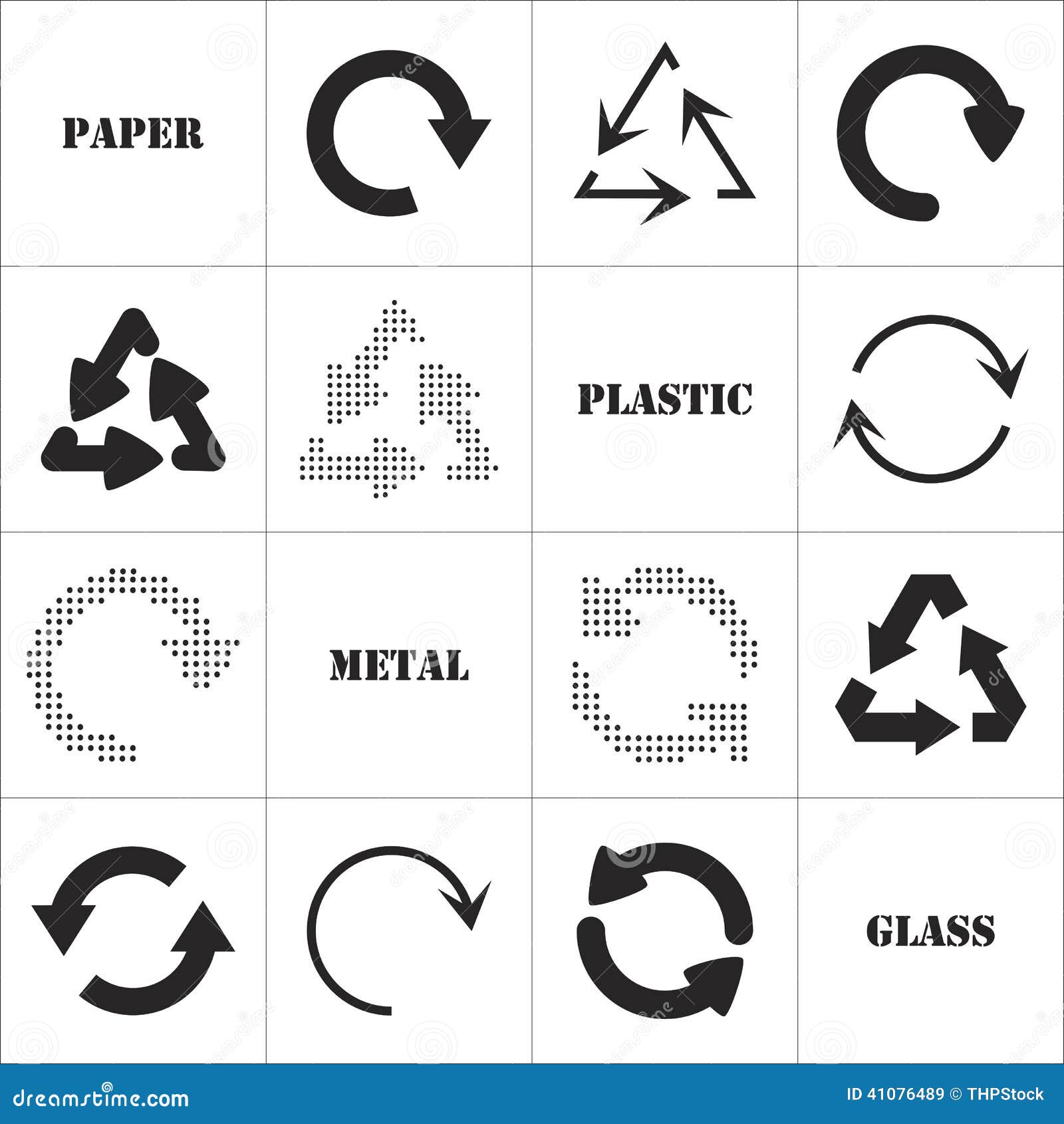 Recycle Arrows Vector stock vector. Illustration of arrow - 41076489