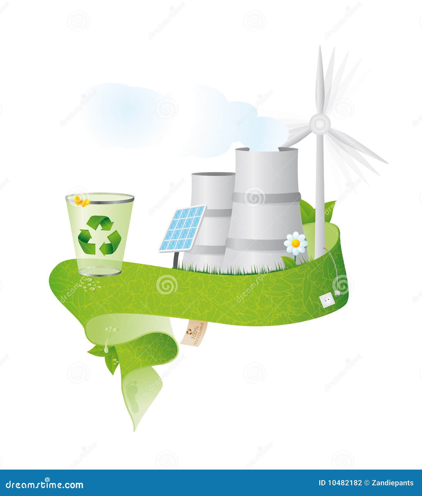 Recycle banner stock vector. Illustration of drop, ecological - 10482182