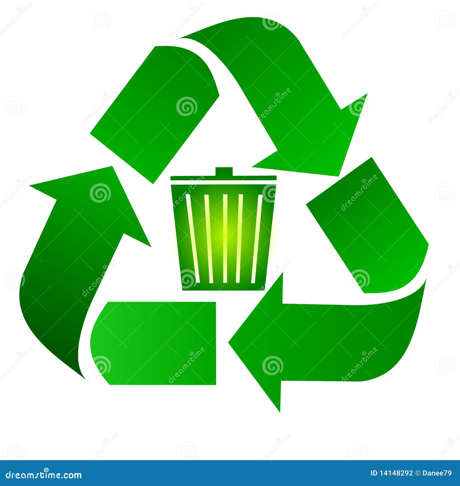 Recycle bin stock illustration. Illustration of symbol - 14148292