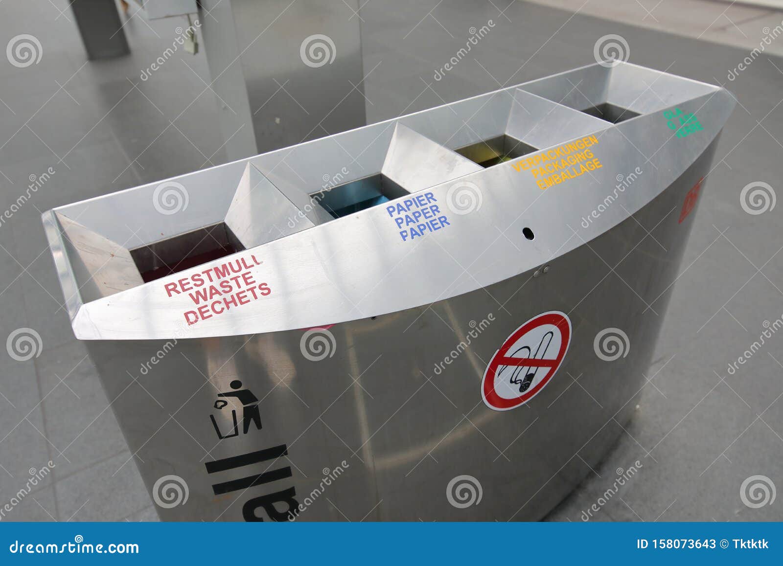 Recycle bin Berlin Germany editorial stock photo. Image of separation ...